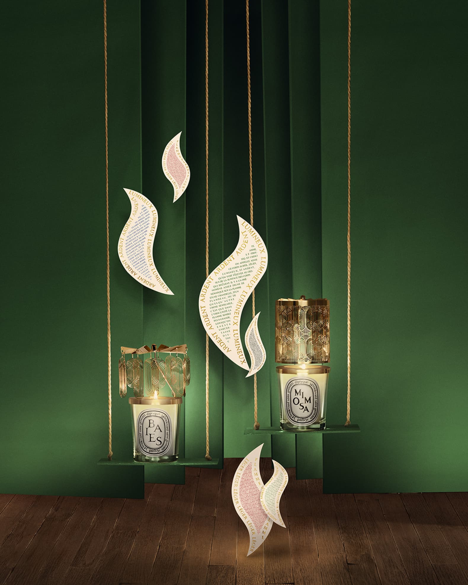 DIPTYQUE Baies (Berries) Scented Candle & Carousel Gift Set - Limited ...