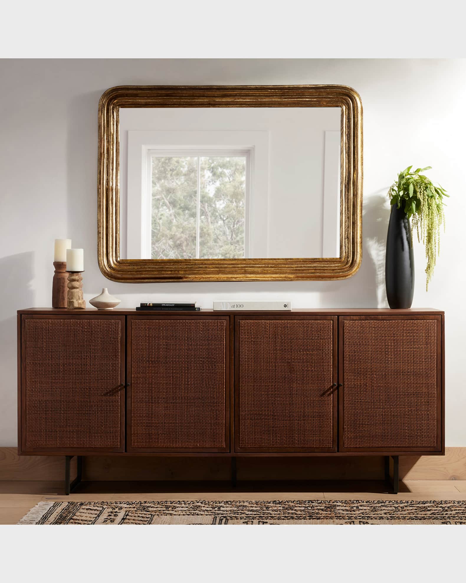 Four Hands Vintage-Inspired Louis Mirror | Neiman Marcus
