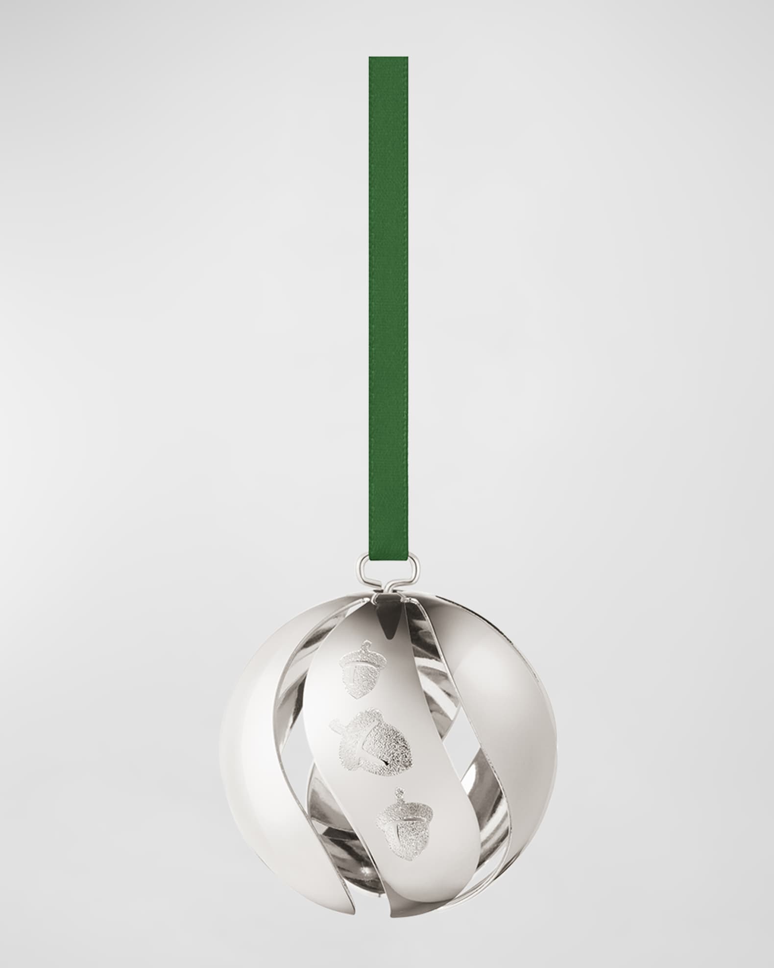 Georg Jensen 2023 Palladium-Plated Ball Ornament | Neiman Marcus
