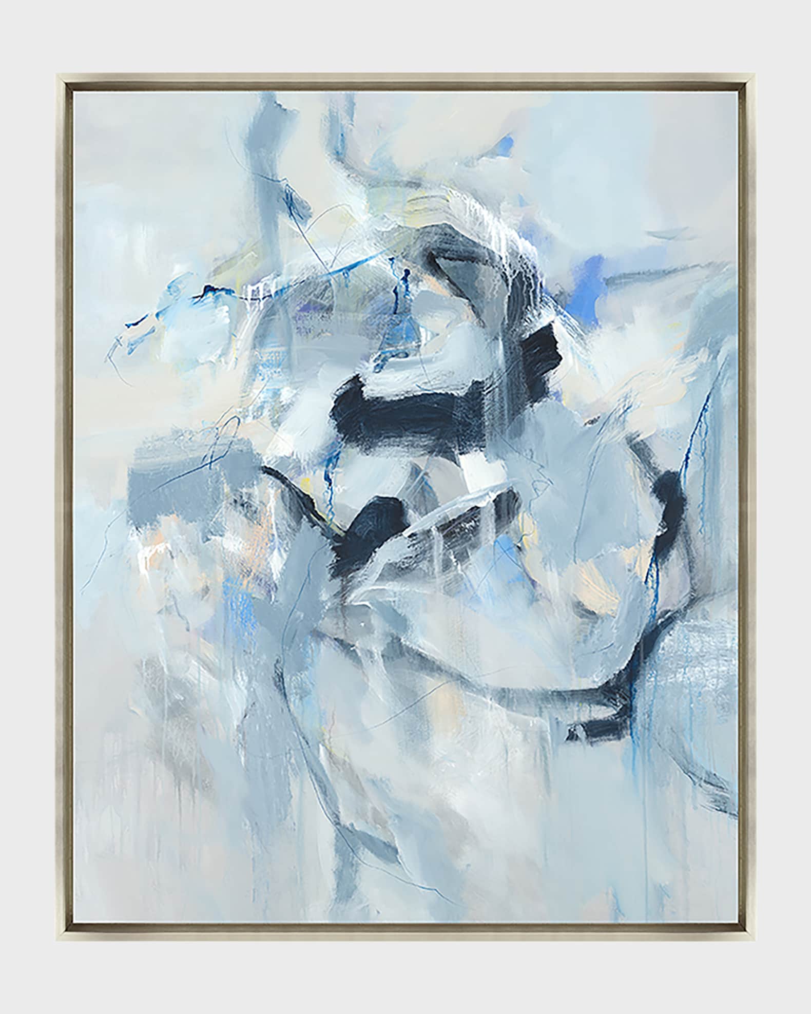 "Azure Blue Impressions I" Giclee Wall Art by Maelani Blue | Neiman Marcus