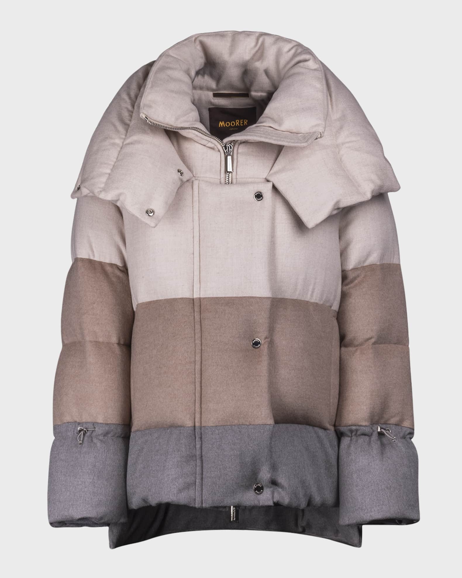 MooRER Madeira Colorblock Puffer Jacket | Neiman Marcus
