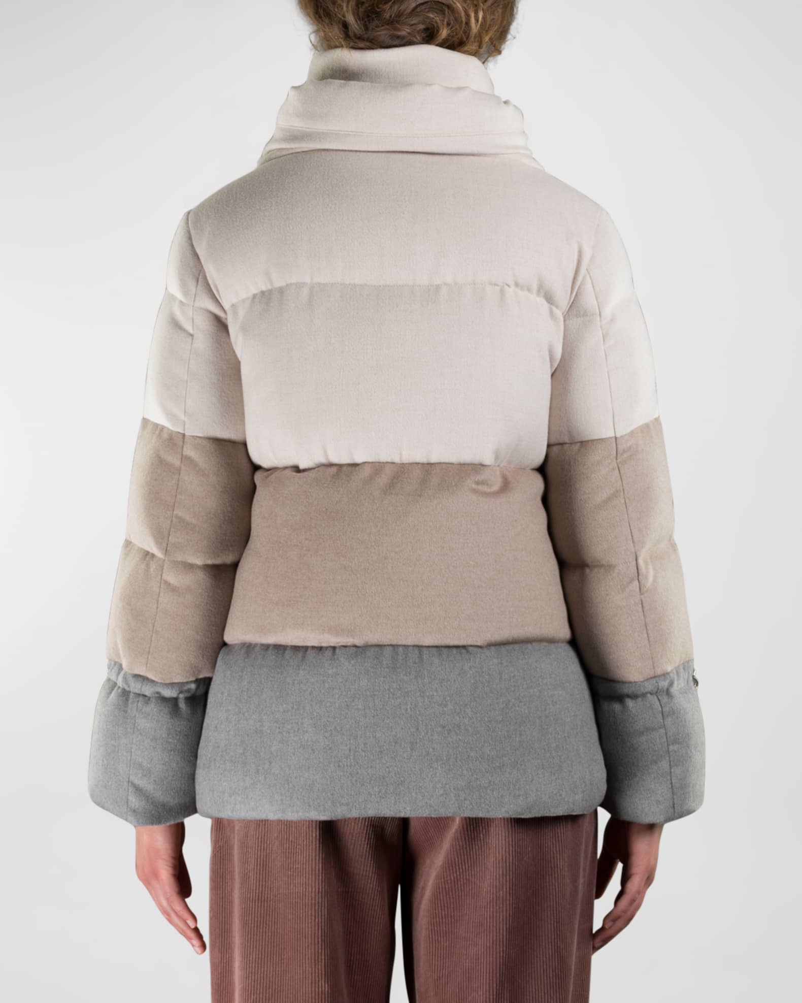 MooRER Madeira Colorblock Puffer Jacket | Neiman Marcus