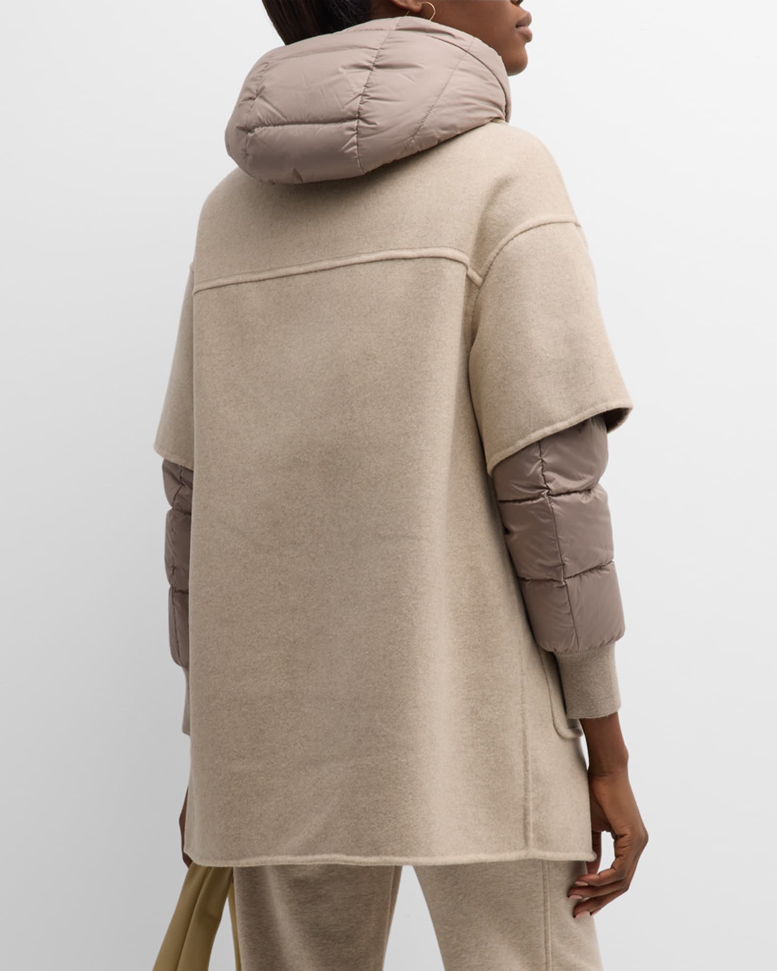 MooRER Fabula Layered Puffer Jacket | Neiman Marcus