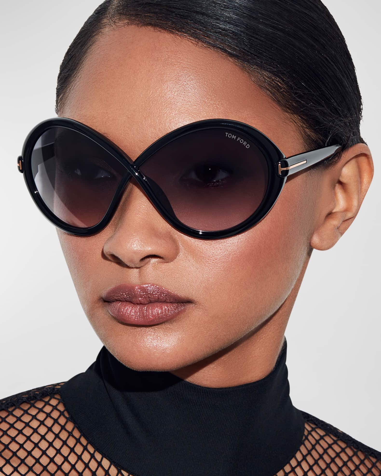 TOM FORD Jada Acetate Butterfly Sunglasses | Neiman Marcus