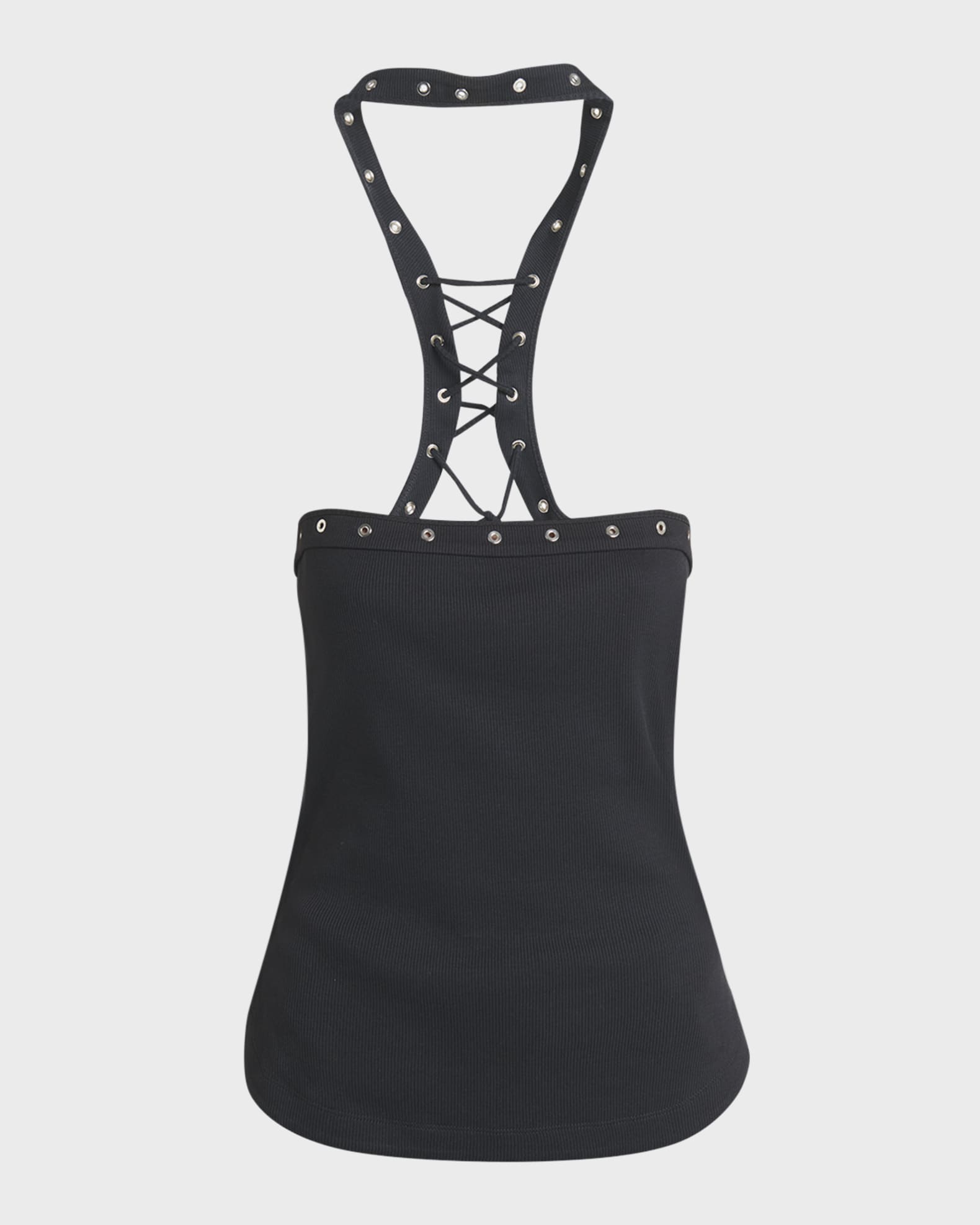 The Attico Lace-Up Halter Top | Neiman Marcus