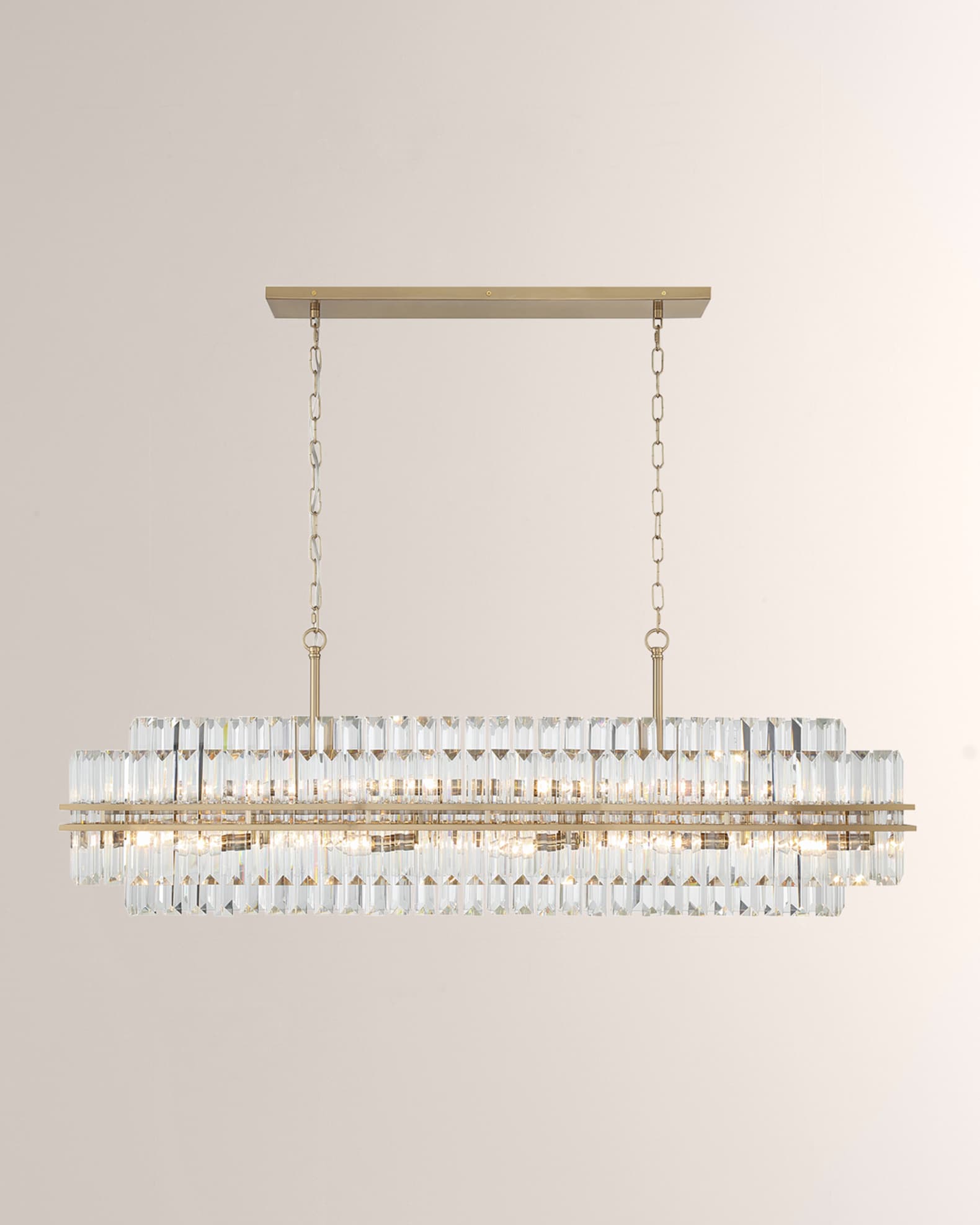 Crystorama Hayes 16-Light Linear Chandelier | Neiman Marcus