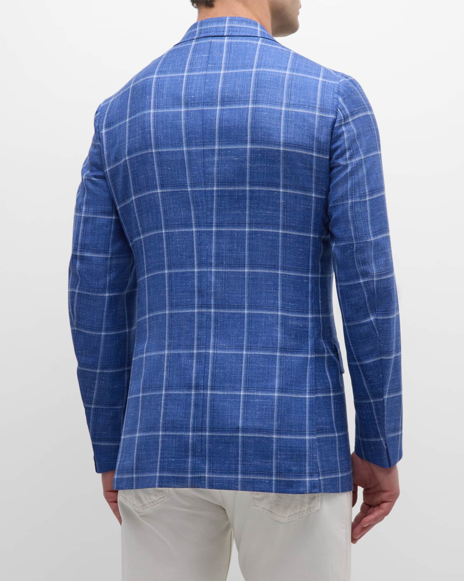 Isaia Men's Plaid Cashmere-Blend Sport Coat | Neiman Marcus