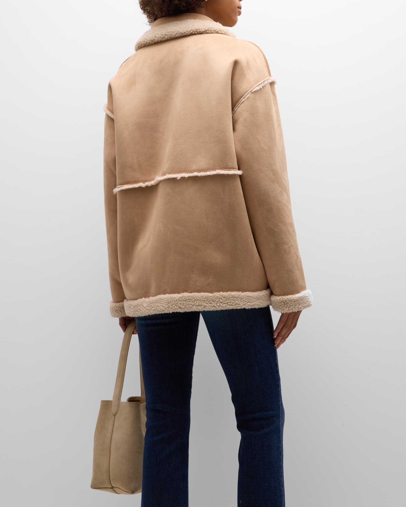 MOTHER The Toasty Faux-Fur Jacket | Neiman Marcus