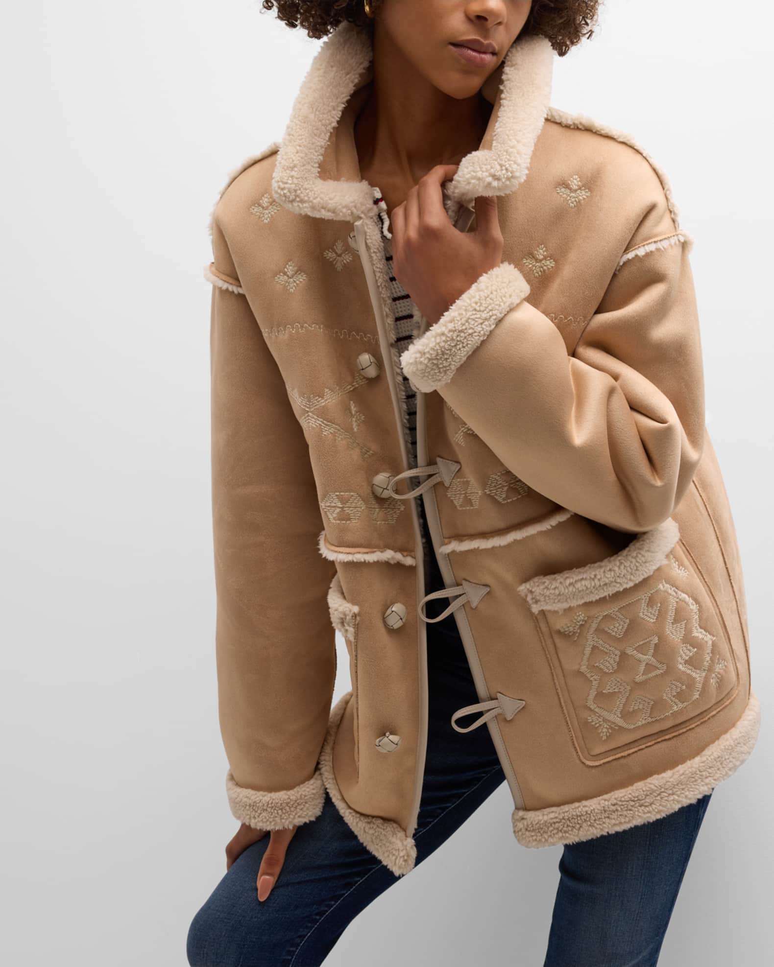 MOTHER The Toasty Faux-Fur Jacket | Neiman Marcus