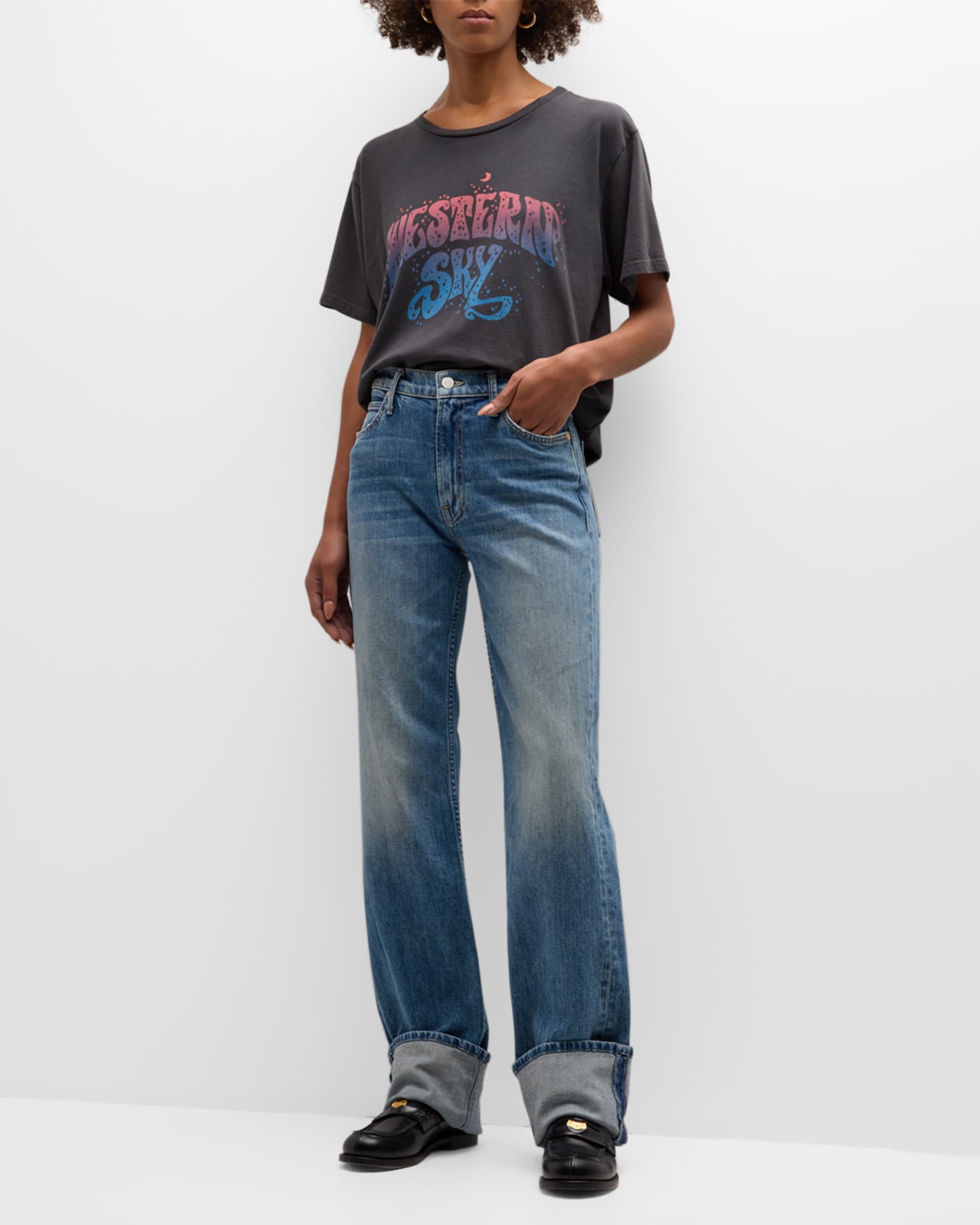 MOTHER The Duster Skimp Cuff Jeans | Neiman Marcus