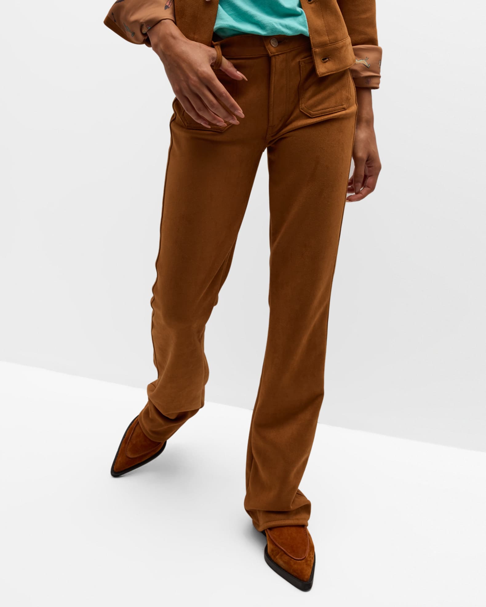 MOTHER The Patch Slacker Pants | Neiman Marcus
