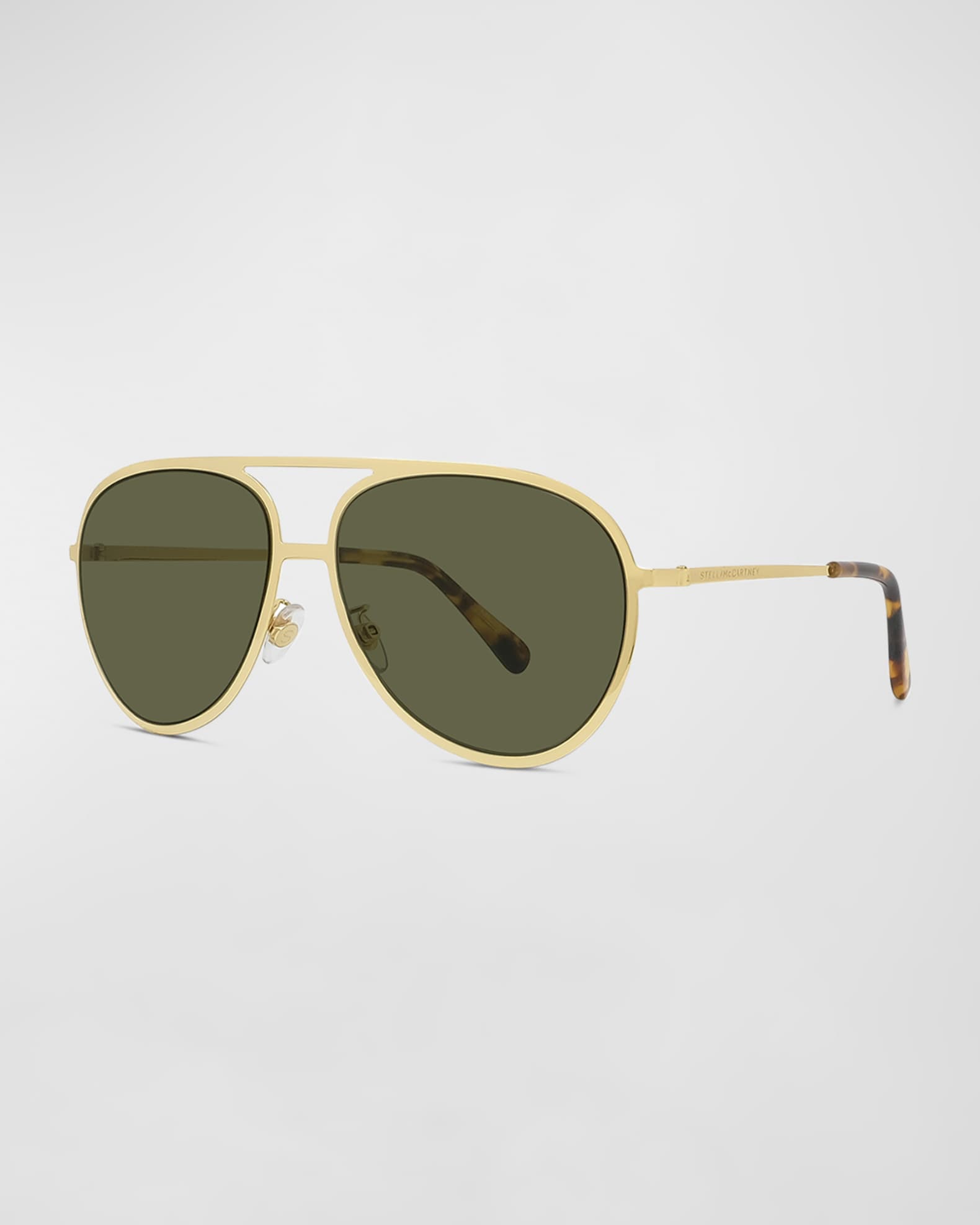 Stella McCartney Pilot Metal Alloy & Plastic Aviator Sunglasses ...