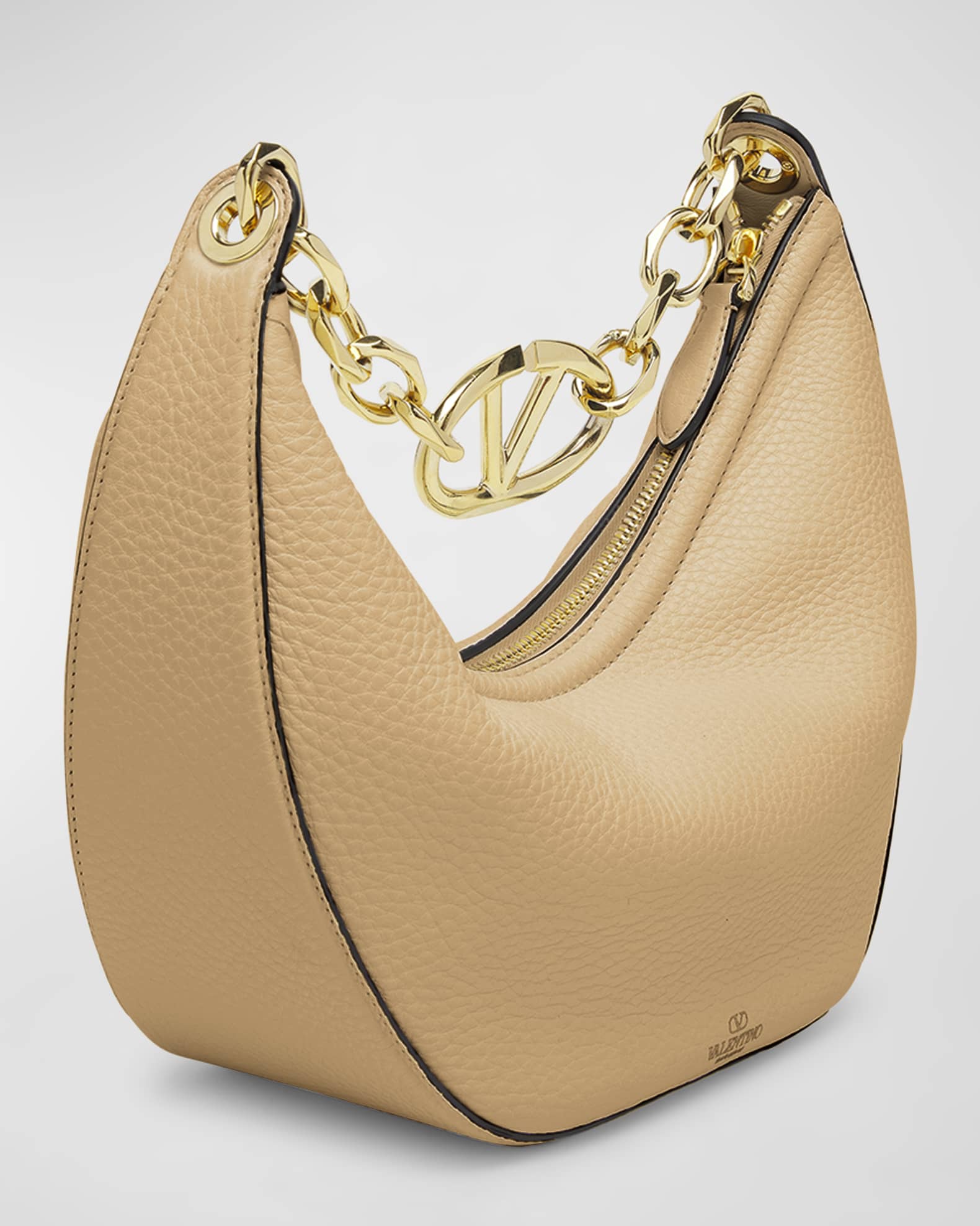 Valentino Garavani Small VLOGO Moon Hobo Bag | Neiman Marcus