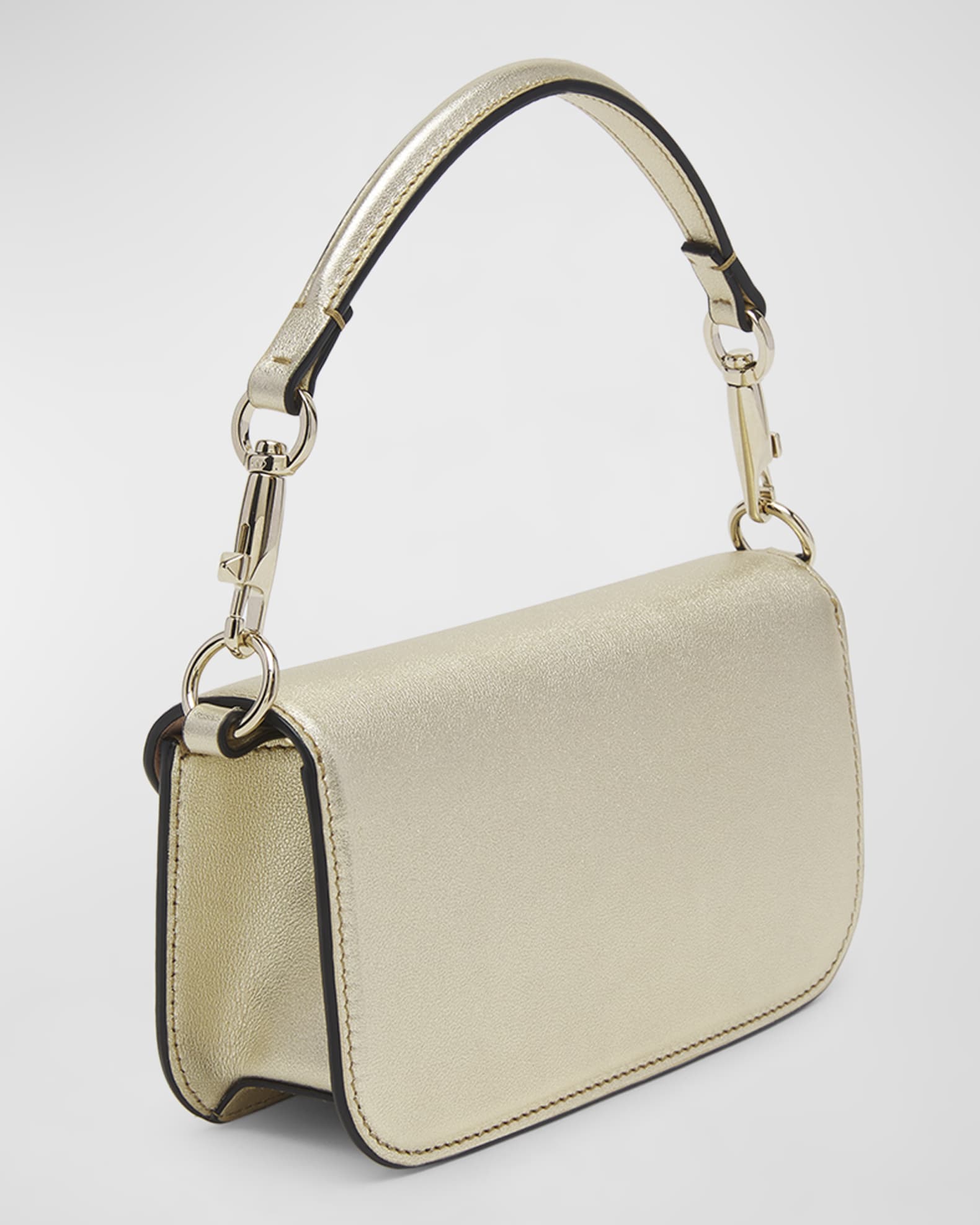 Valentino Garavani Loco Small VLOGO Metallic Shoulder Bag | Neiman Marcus
