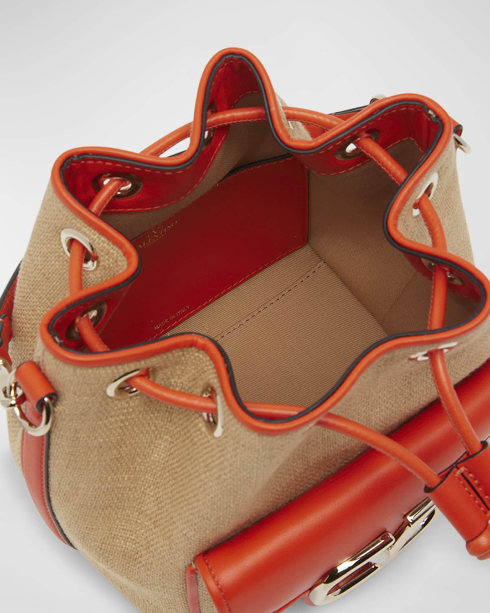 Valentino Garavani Loco Small Drawstring Bucket Bag | Neiman Marcus