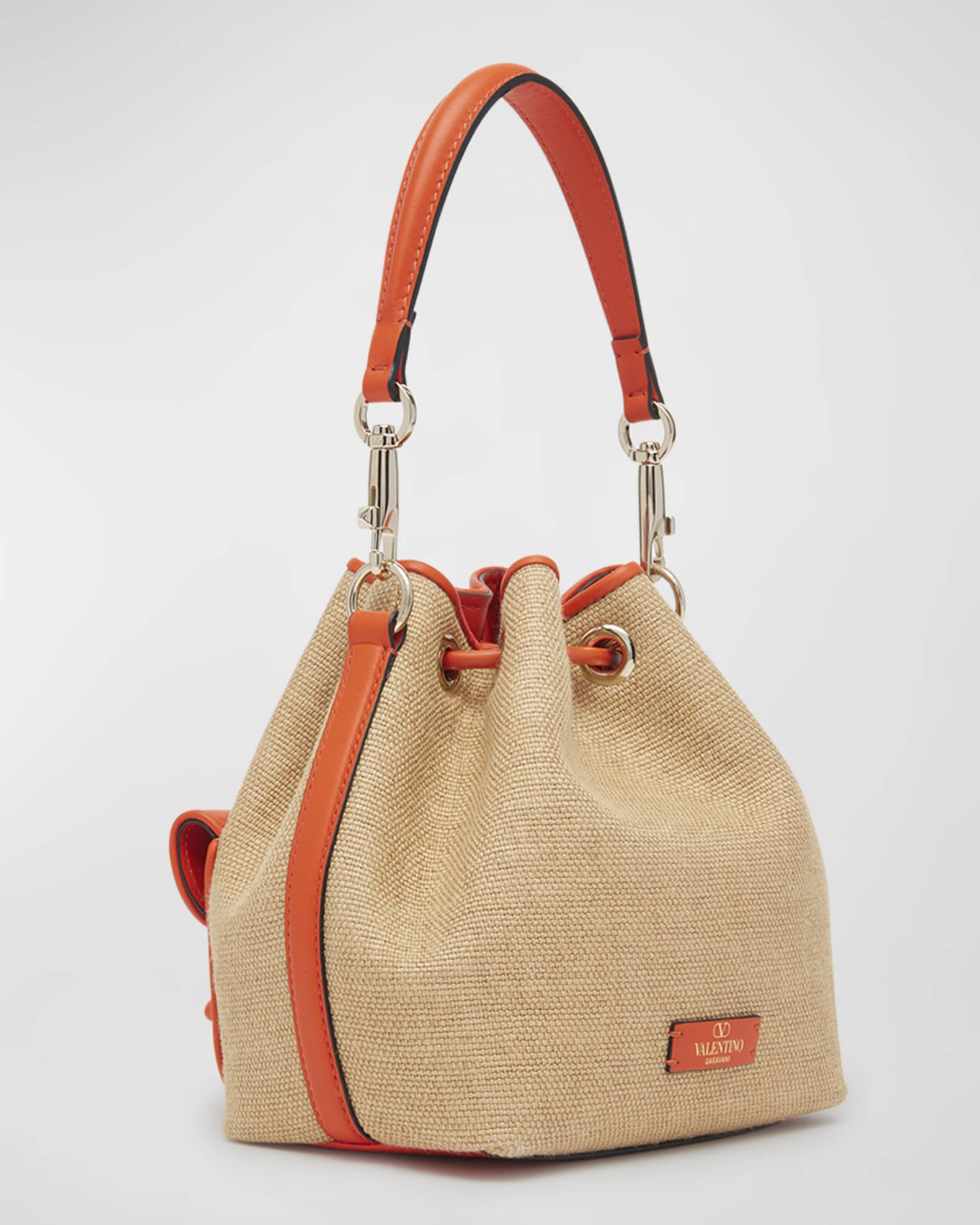 Valentino Garavani Loco Small Drawstring Bucket Bag | Neiman Marcus