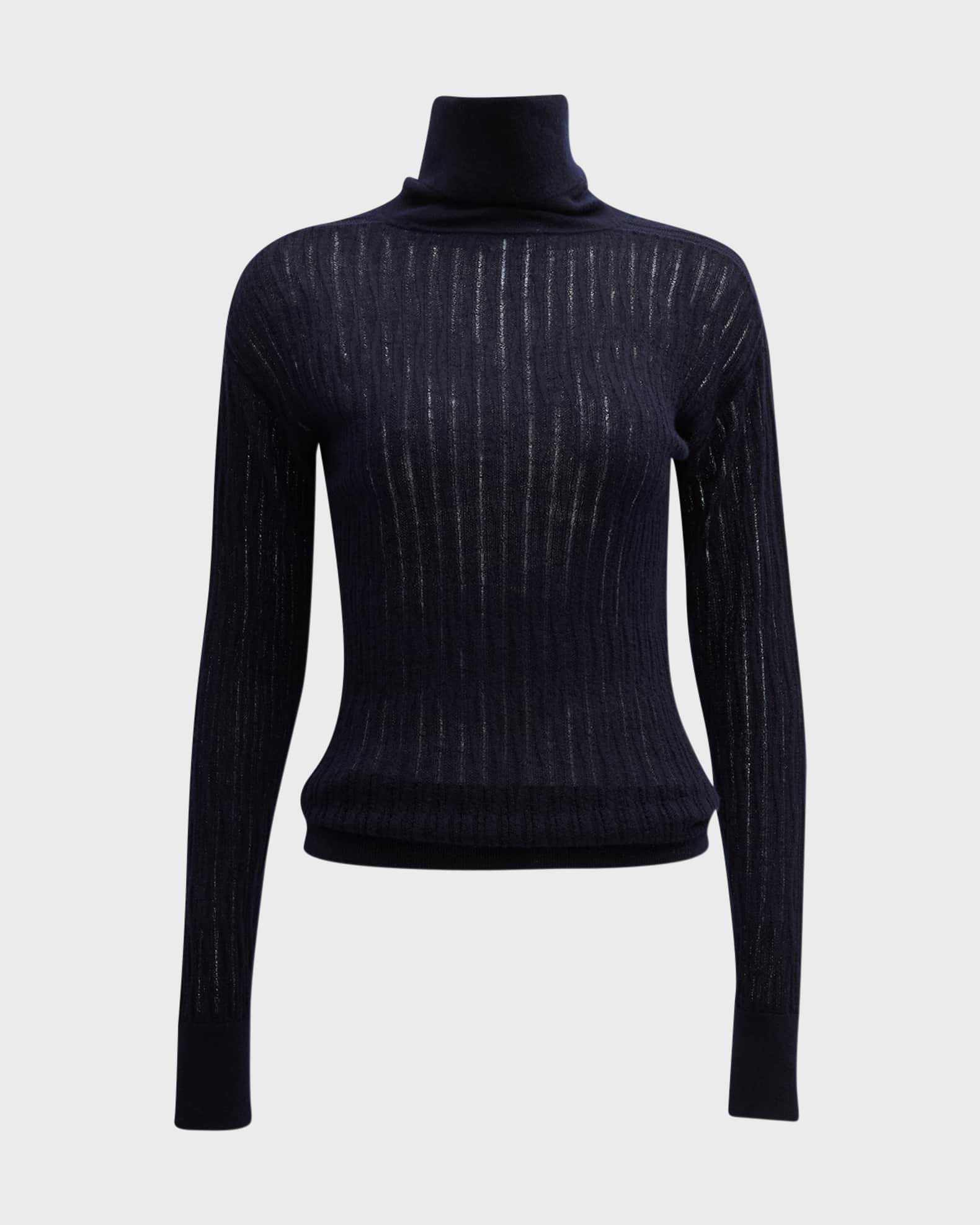 TSE Cashmere Cashmere Ribbed Turtleneck Sweater | Neiman Marcus