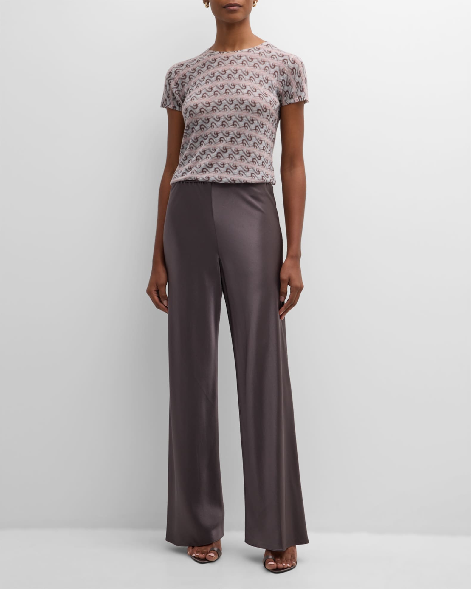 TSE Cashmere Cashmere Abstract-Print Crewneck Pullover | Neiman Marcus