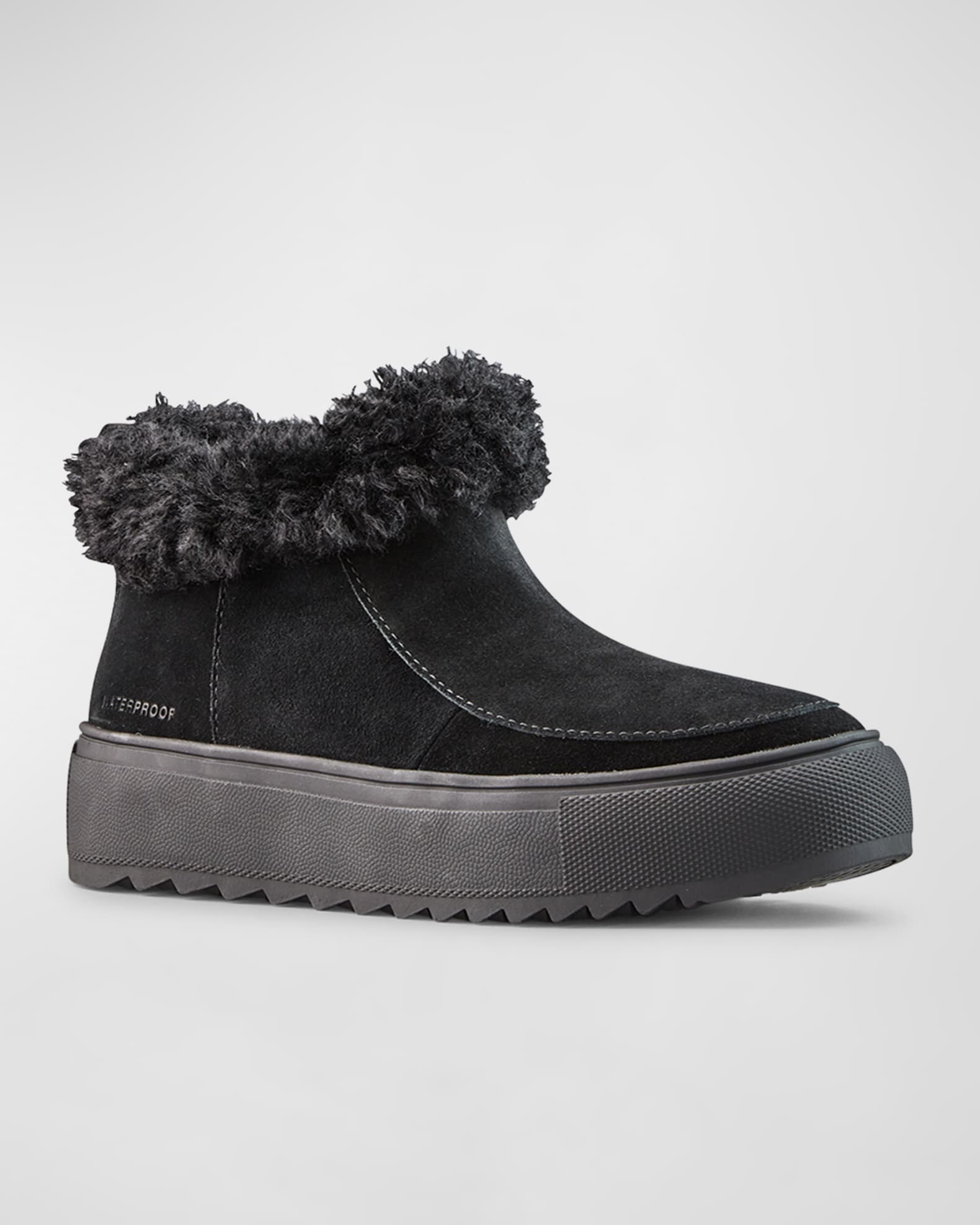 Cougar Amour Suede Faux Fur Cozy Booties | Neiman Marcus