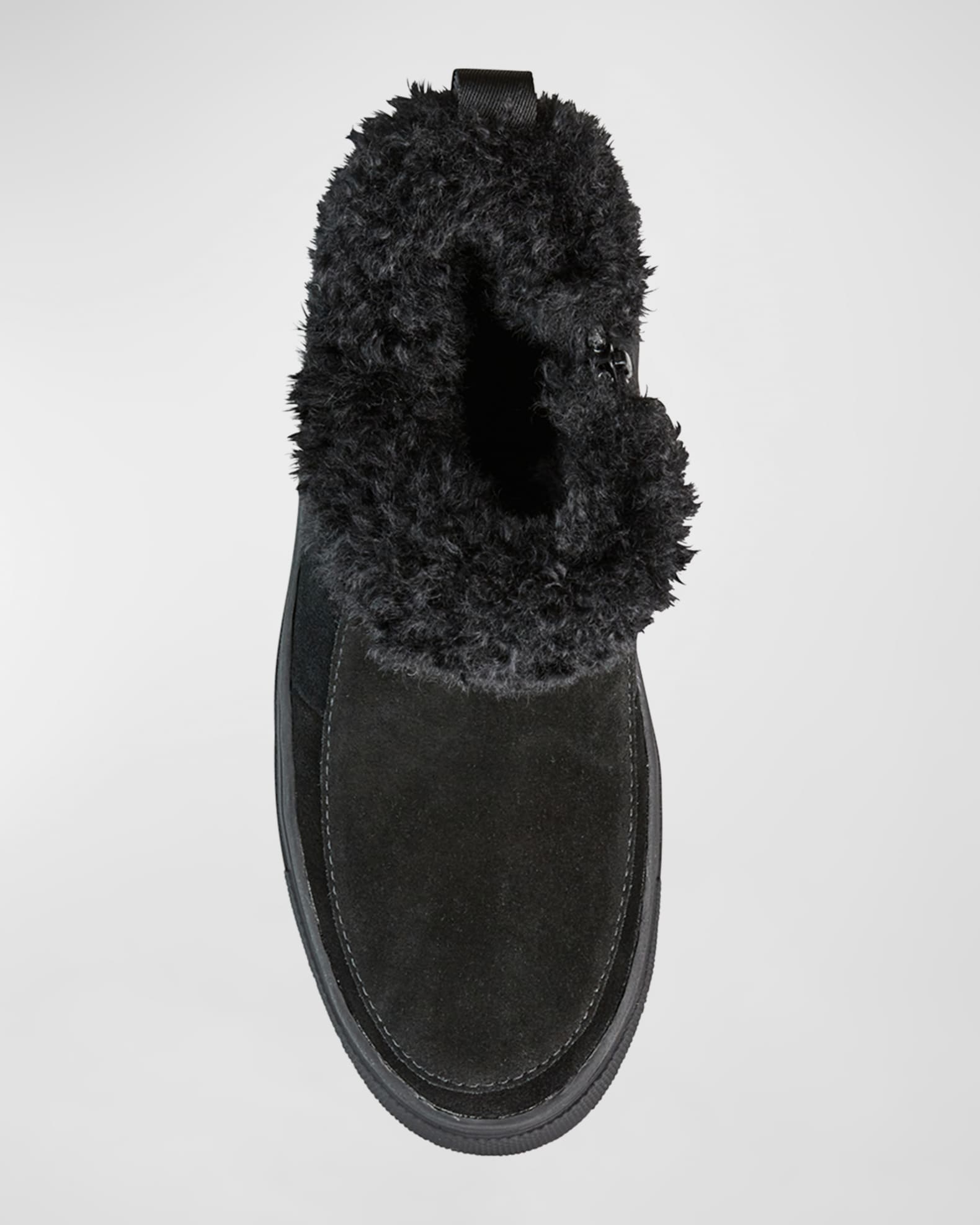 Cougar Amour Suede Faux Fur Cozy Booties | Neiman Marcus