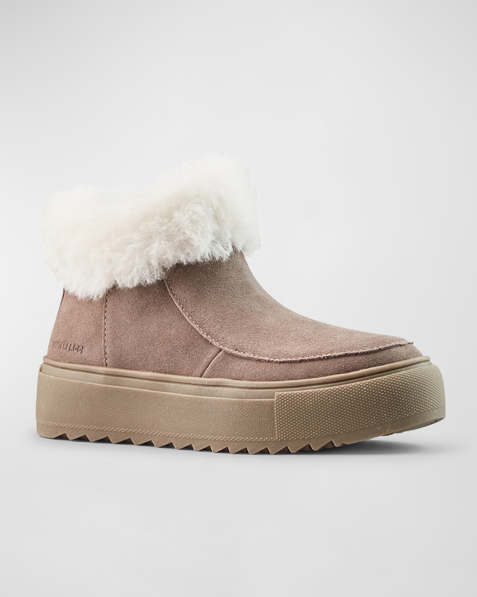 Cougar Amour Suede Faux Fur Cozy Booties | Neiman Marcus