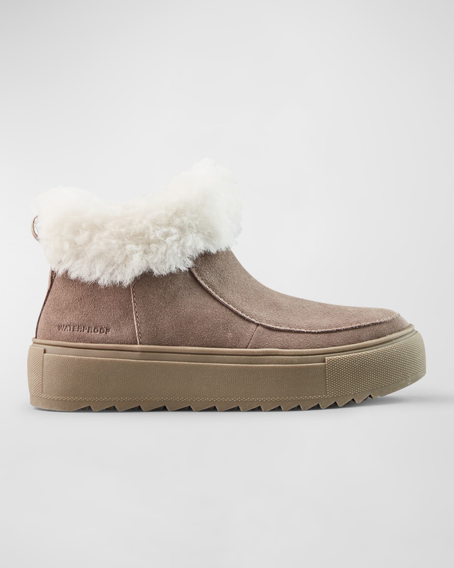 Cougar Amour Suede Faux Fur Cozy Booties | Neiman Marcus