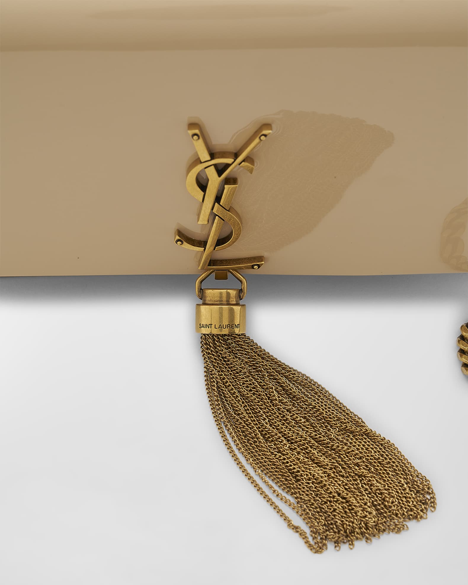 Saint Laurent Kate Small Tassel YSL Wallet on Chain in Patent Leather ...
