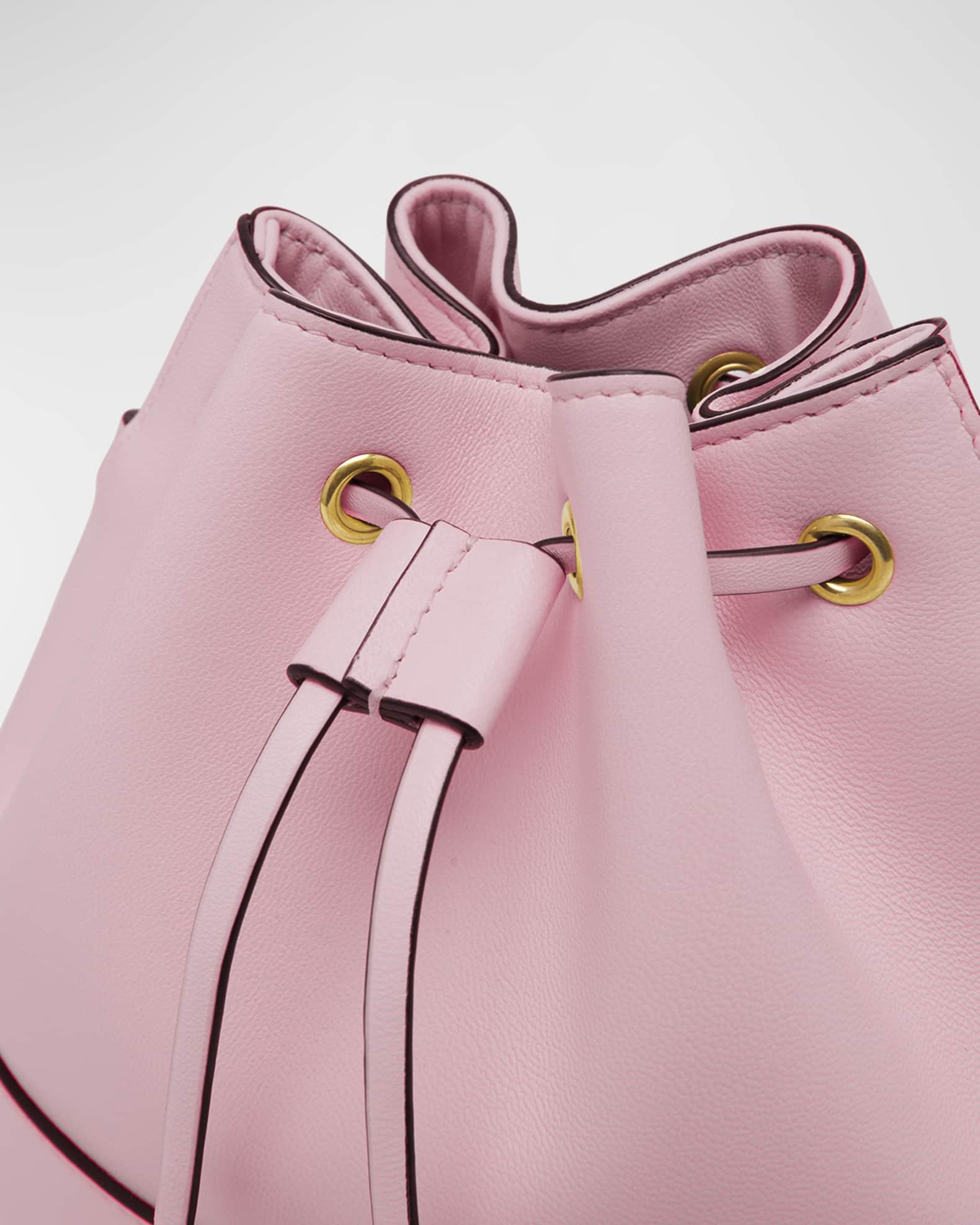 Valentino Garavani VLOGO Drawstring Leather Chain Bucket Bag | Neiman ...