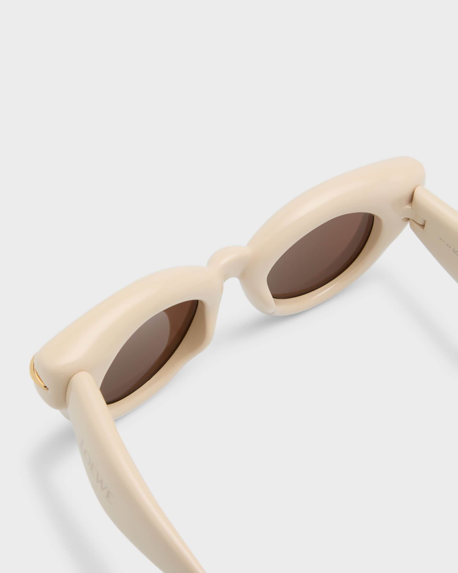Loewe Inflated Pantos Acetate Round Sunglasses | Neiman Marcus