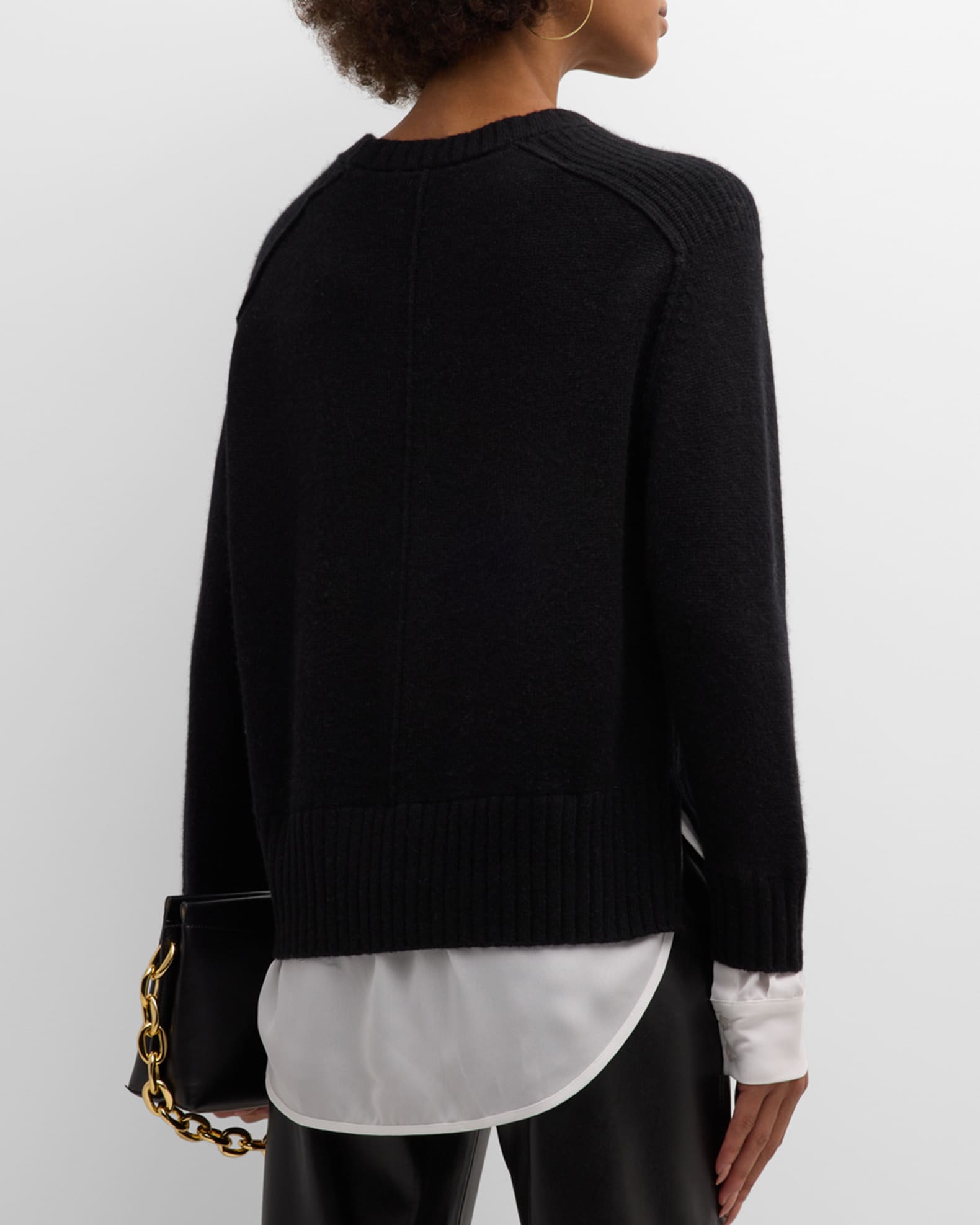 Brochu Walker Parson Layered Raglan-Sleeve Sweater | Neiman Marcus