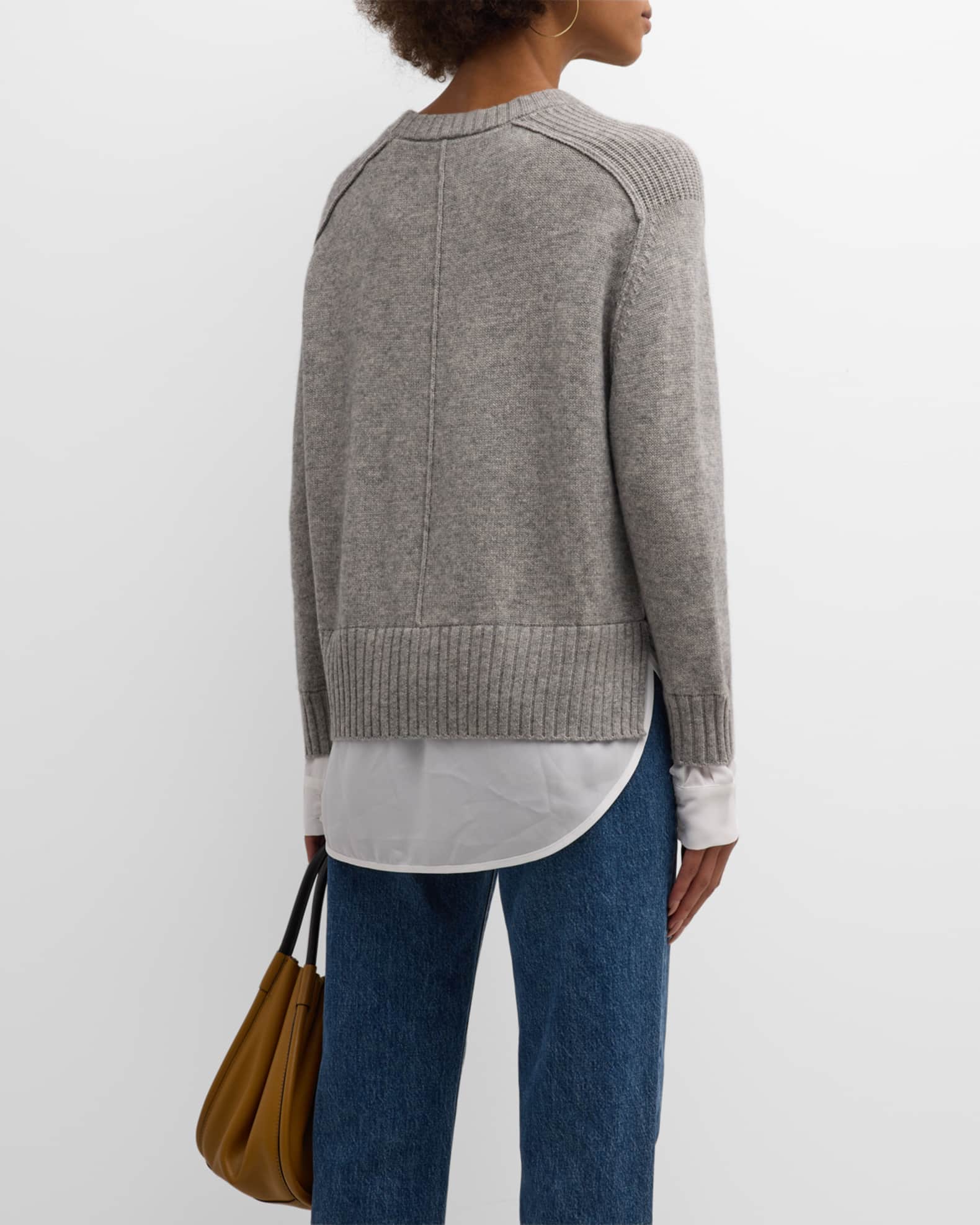 Brochu Walker Parson Layered Raglan-Sleeve Sweater | Neiman Marcus