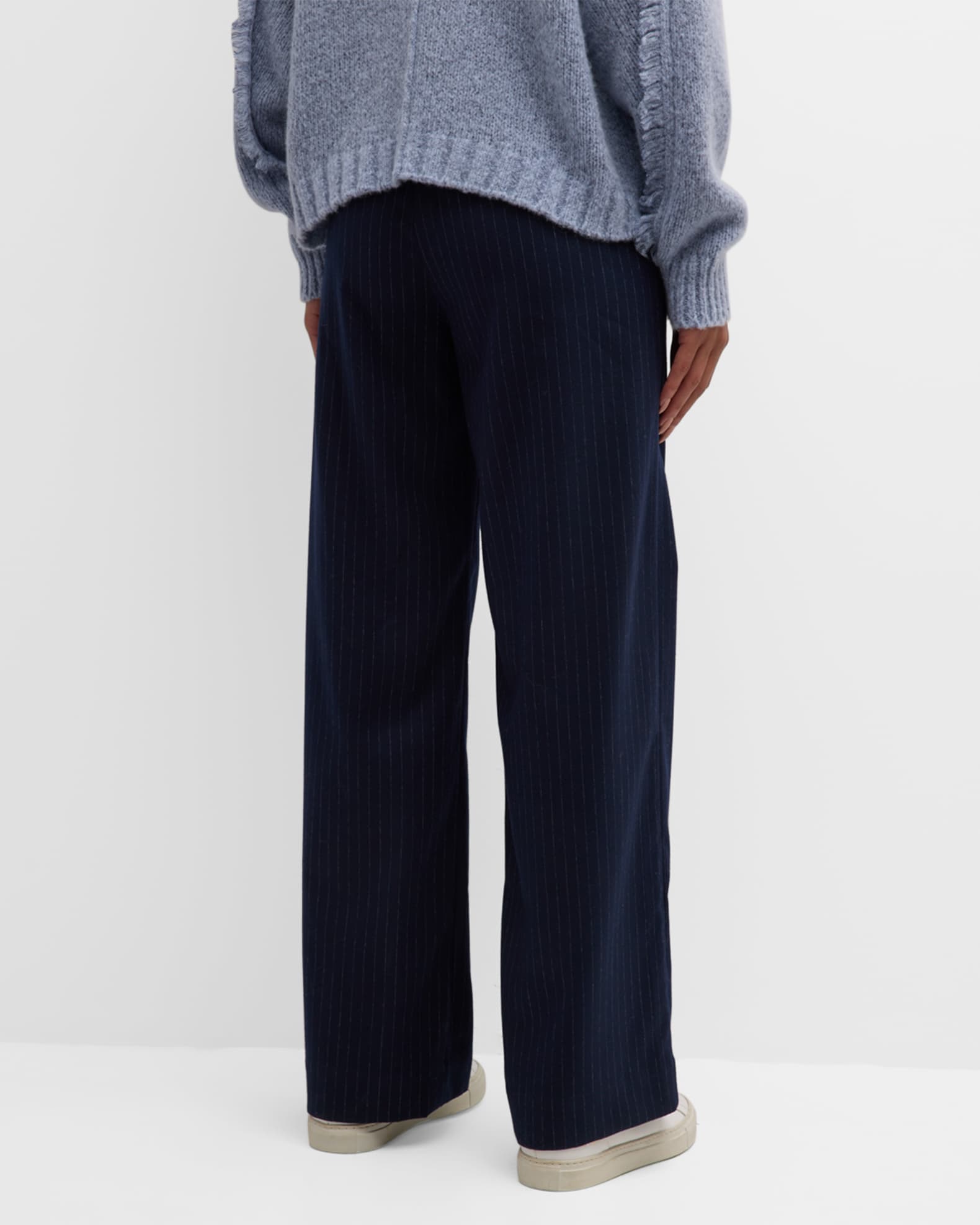 Brochu Walker Olena Straight-Leg Pinstripe Pants | Neiman Marcus