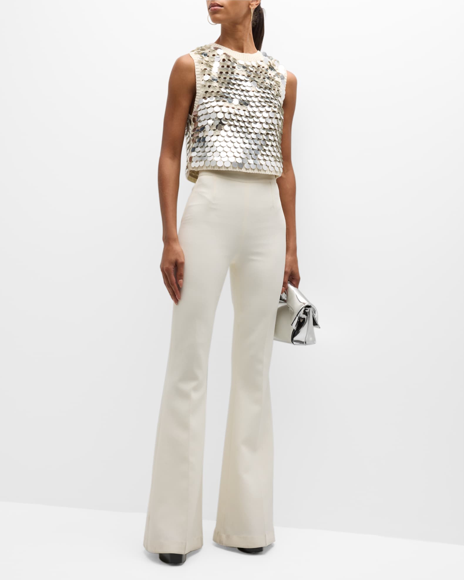 ELEVEN SIX Cora Crochet Sequin Tank | Neiman Marcus