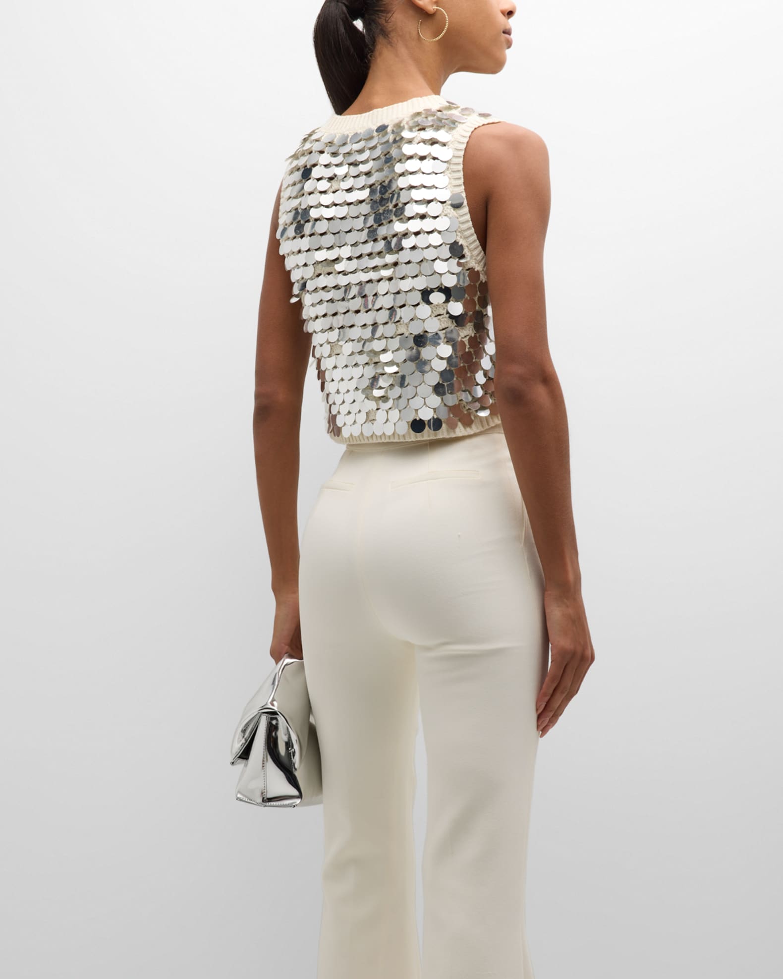 ELEVEN SIX Cora Crochet Sequin Tank | Neiman Marcus