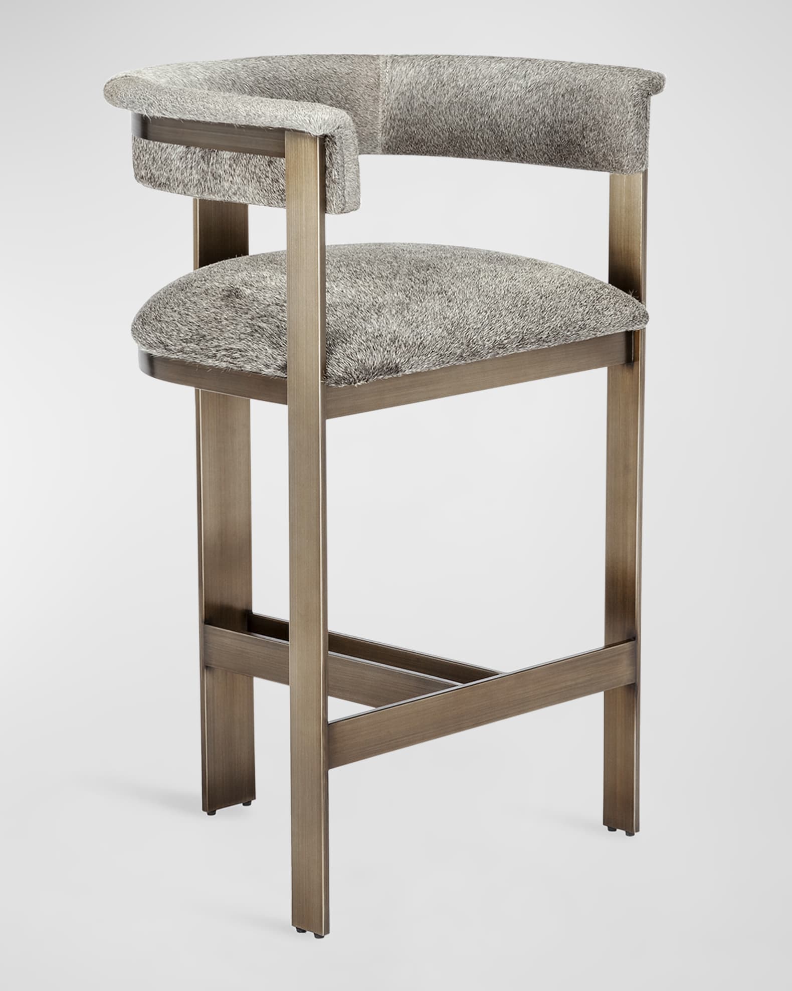 Interlude Home Darcy Hide 27" Counter Stool | Neiman Marcus