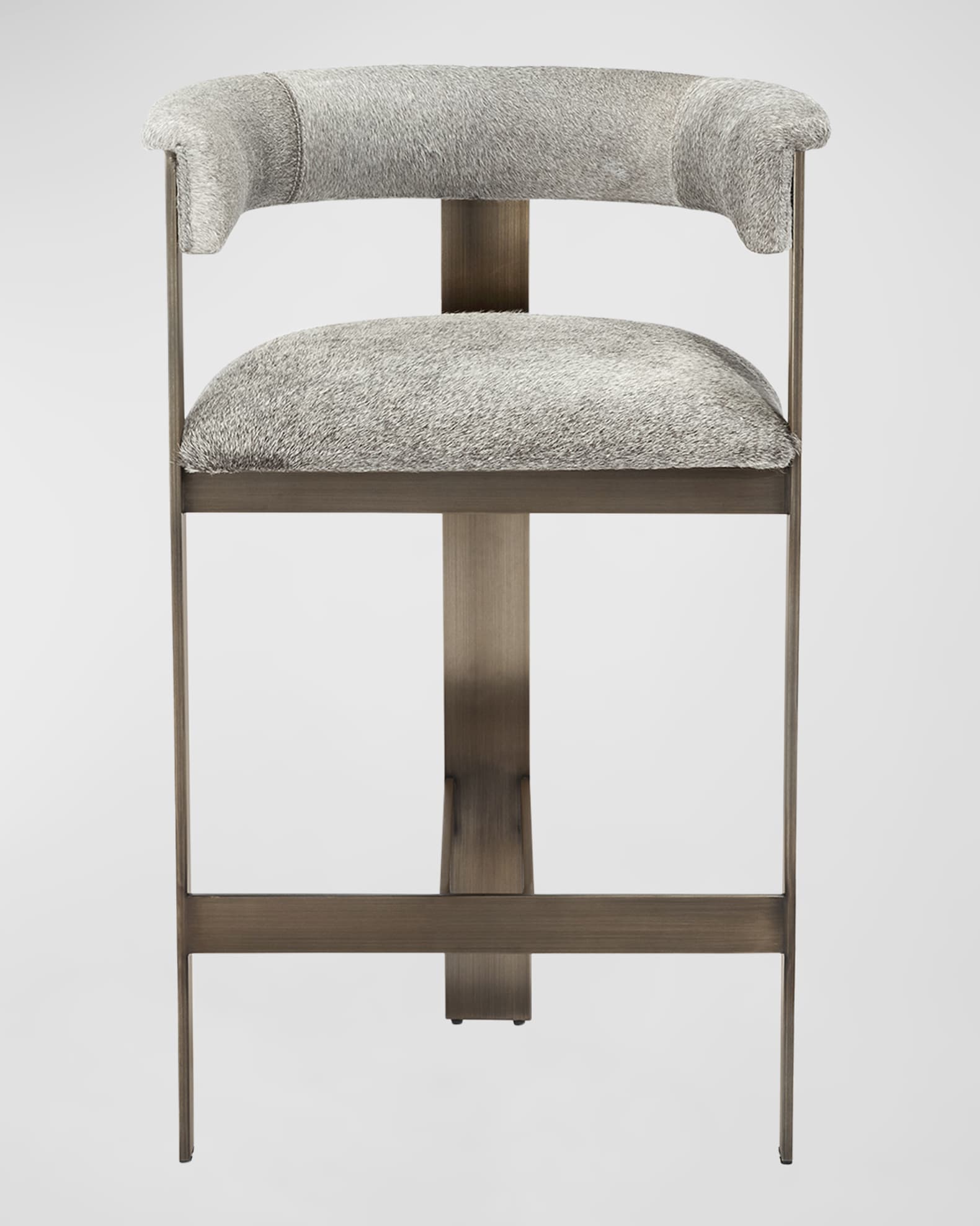 Interlude Home Darcy Hide 27" Counter Stool | Neiman Marcus