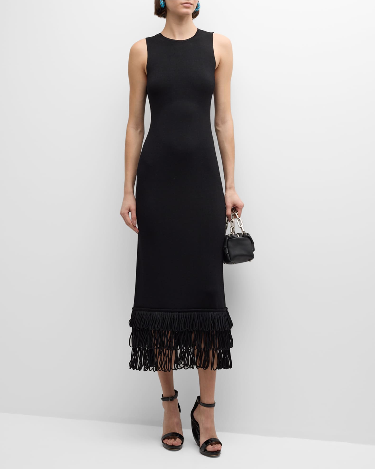 SIMONMILLER Alber Knit Sleeveless Crewneck Maxi Dress | Neiman Marcus
