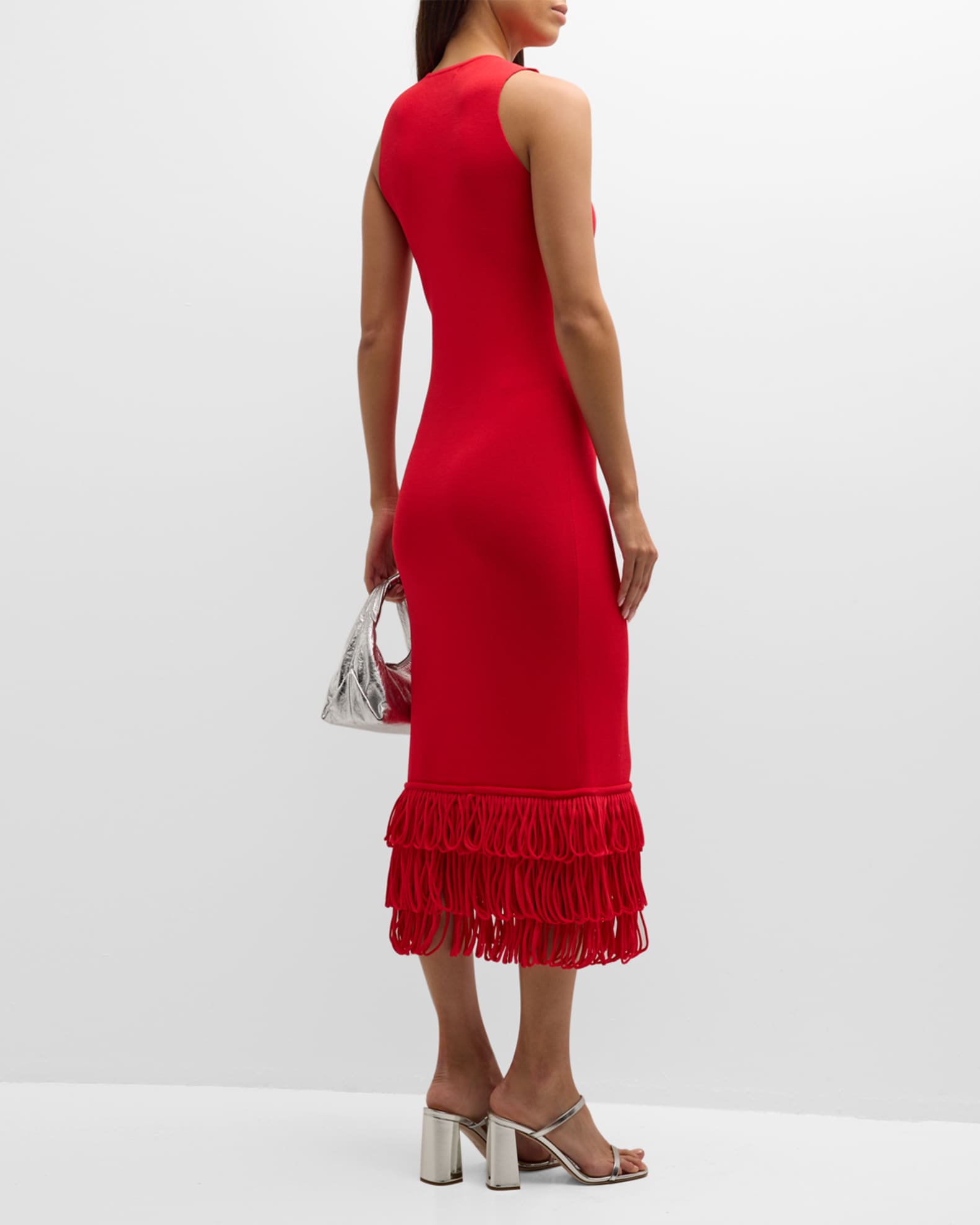 SIMONMILLER Alber Knit Sleeveless Crewneck Maxi Dress | Neiman Marcus