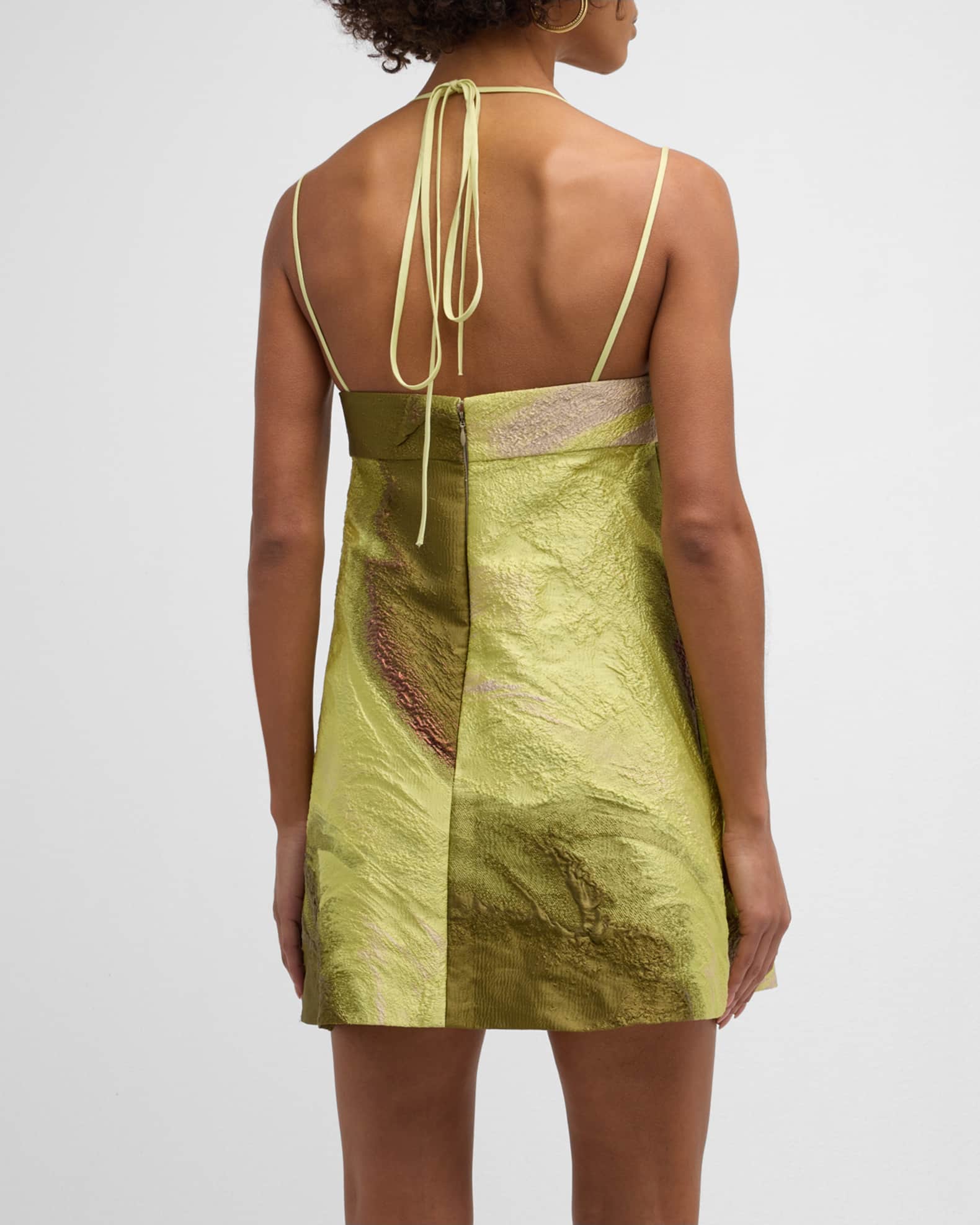 SIMKHAI Rozlyn Abstract Jacquard Mini Dress | Neiman Marcus