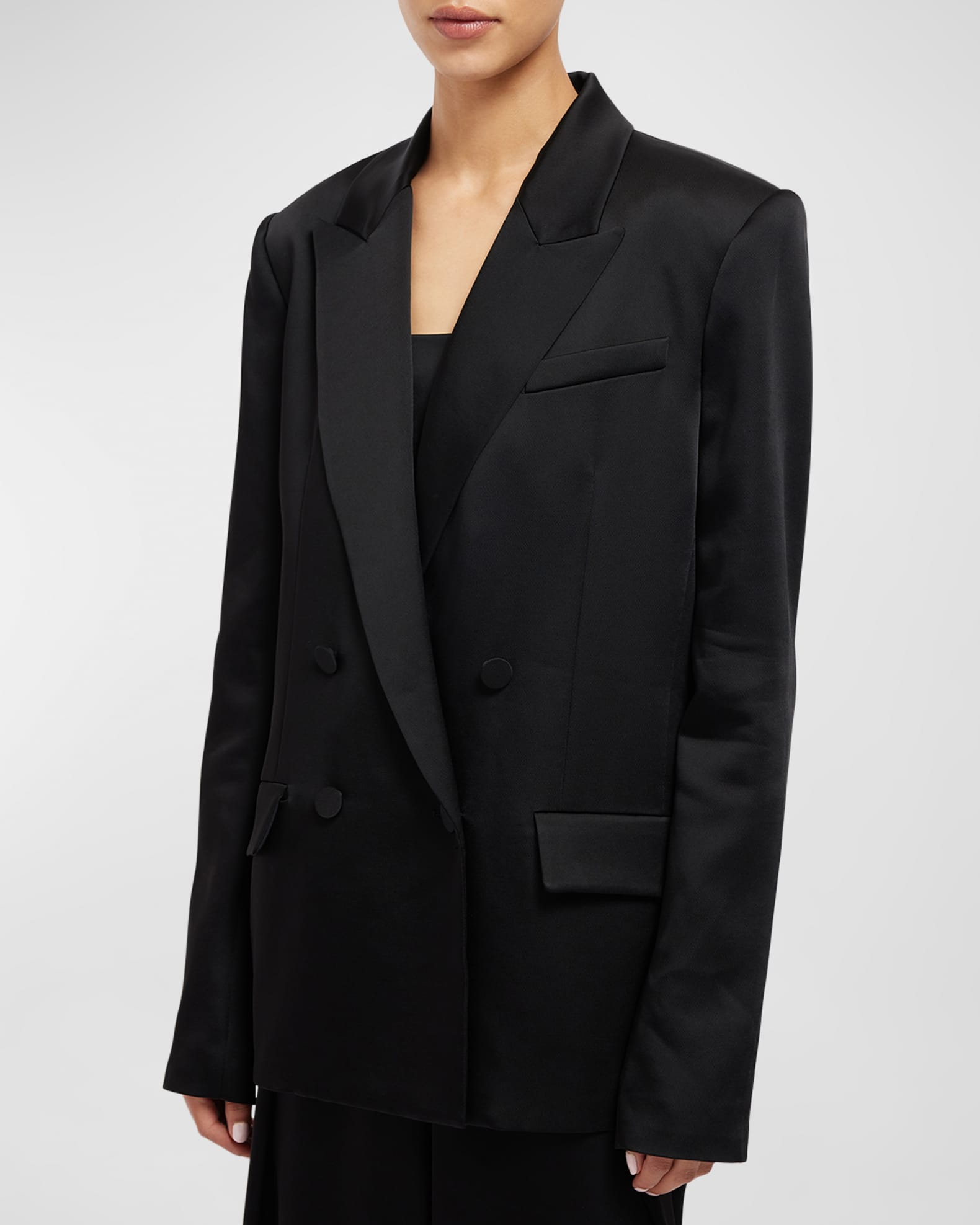 SIMKHAI Norah Double-Breasted Blazer | Neiman Marcus
