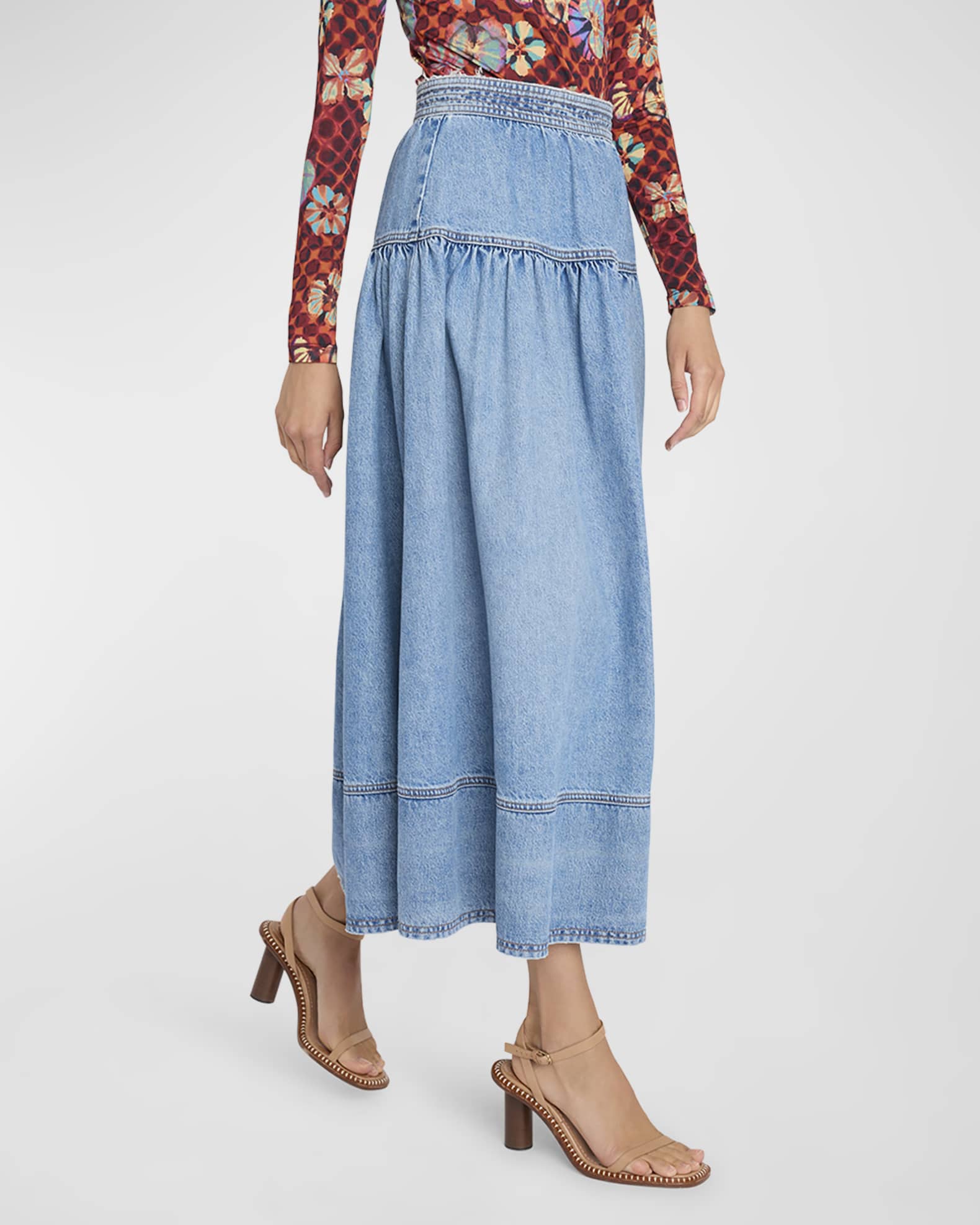 Ulla Johnson Denim Skirt