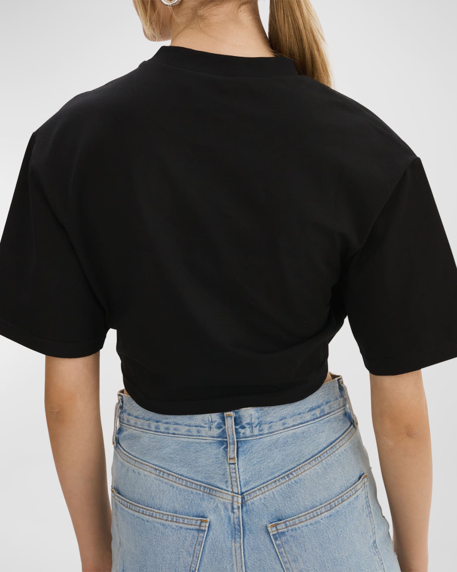 LaMarque Naia Cropped Asymmetric T-Shirt | Neiman Marcus