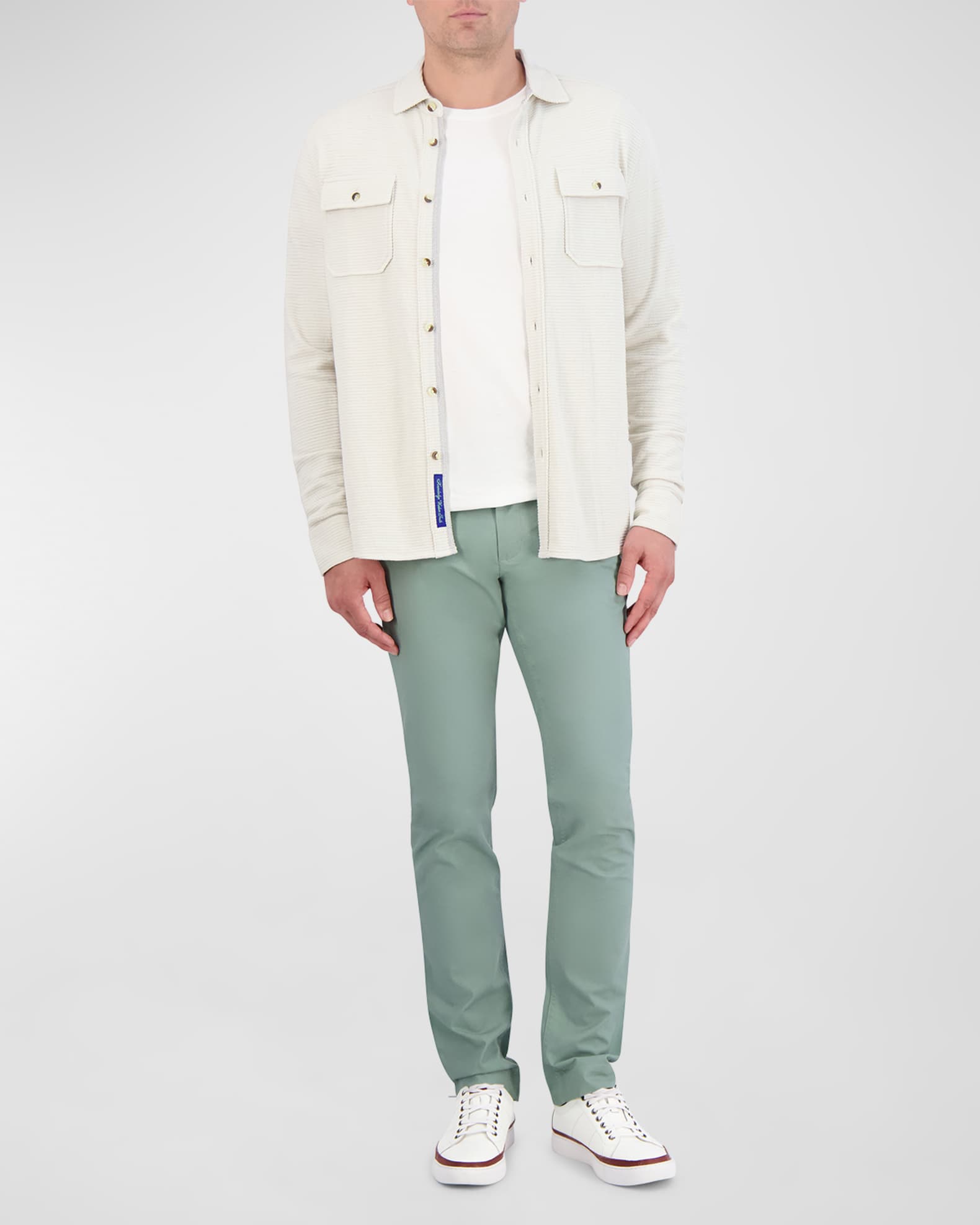 Robert Graham Men's Brunner Knit Overshirt | Neiman Marcus