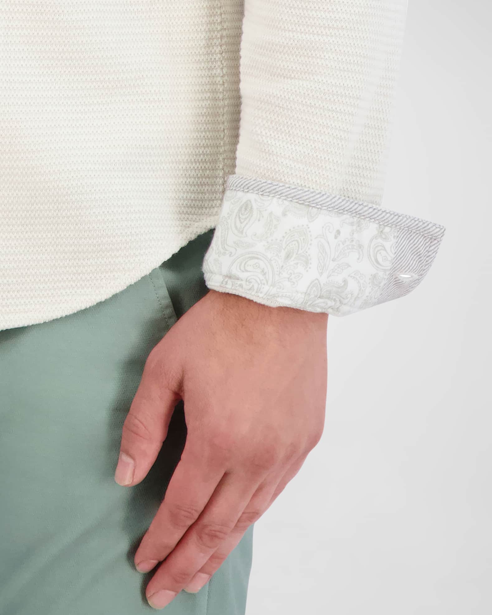 Robert Graham Men's Brunner Knit Overshirt | Neiman Marcus