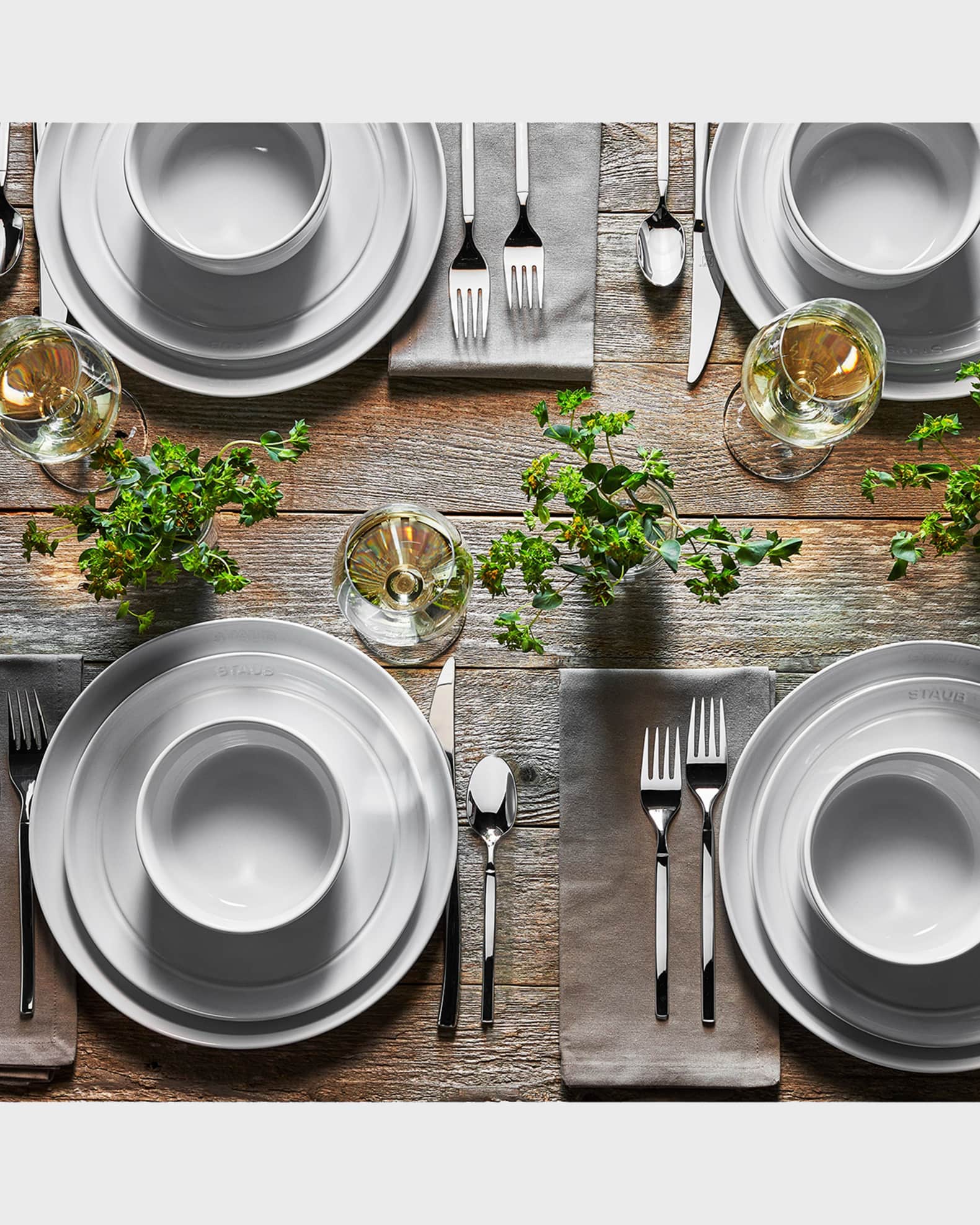 Staub Ceramic 12-Piece Dinnerware Set | Neiman Marcus