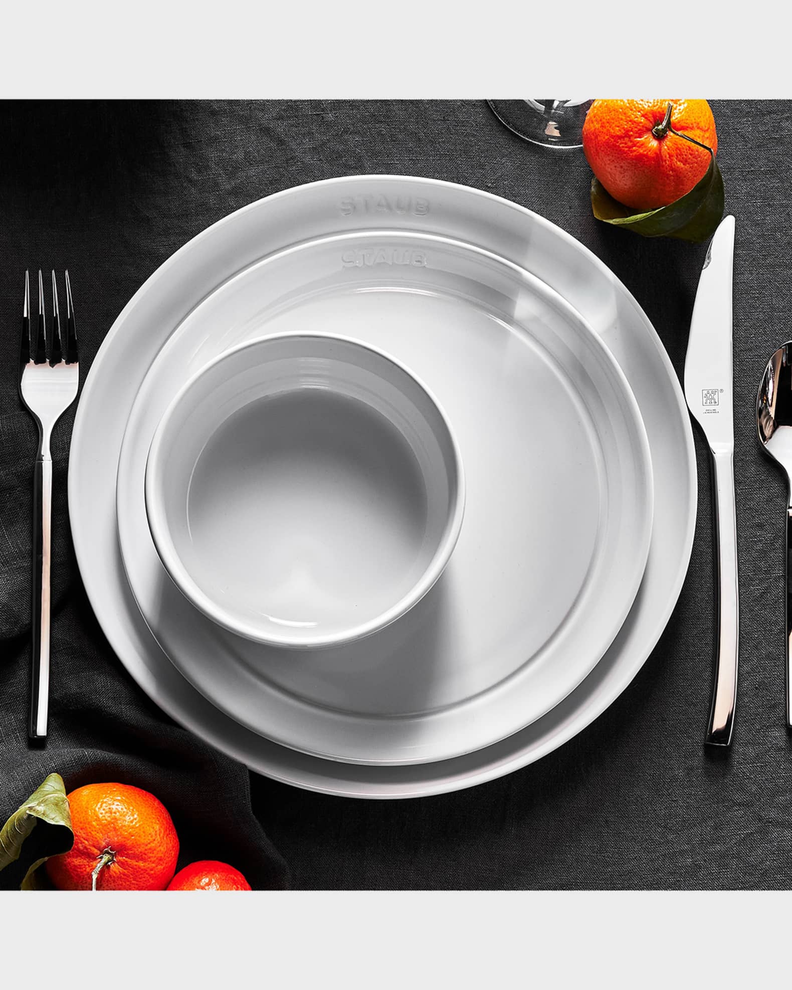 Staub Ceramic 12-Piece Dinnerware Set | Neiman Marcus