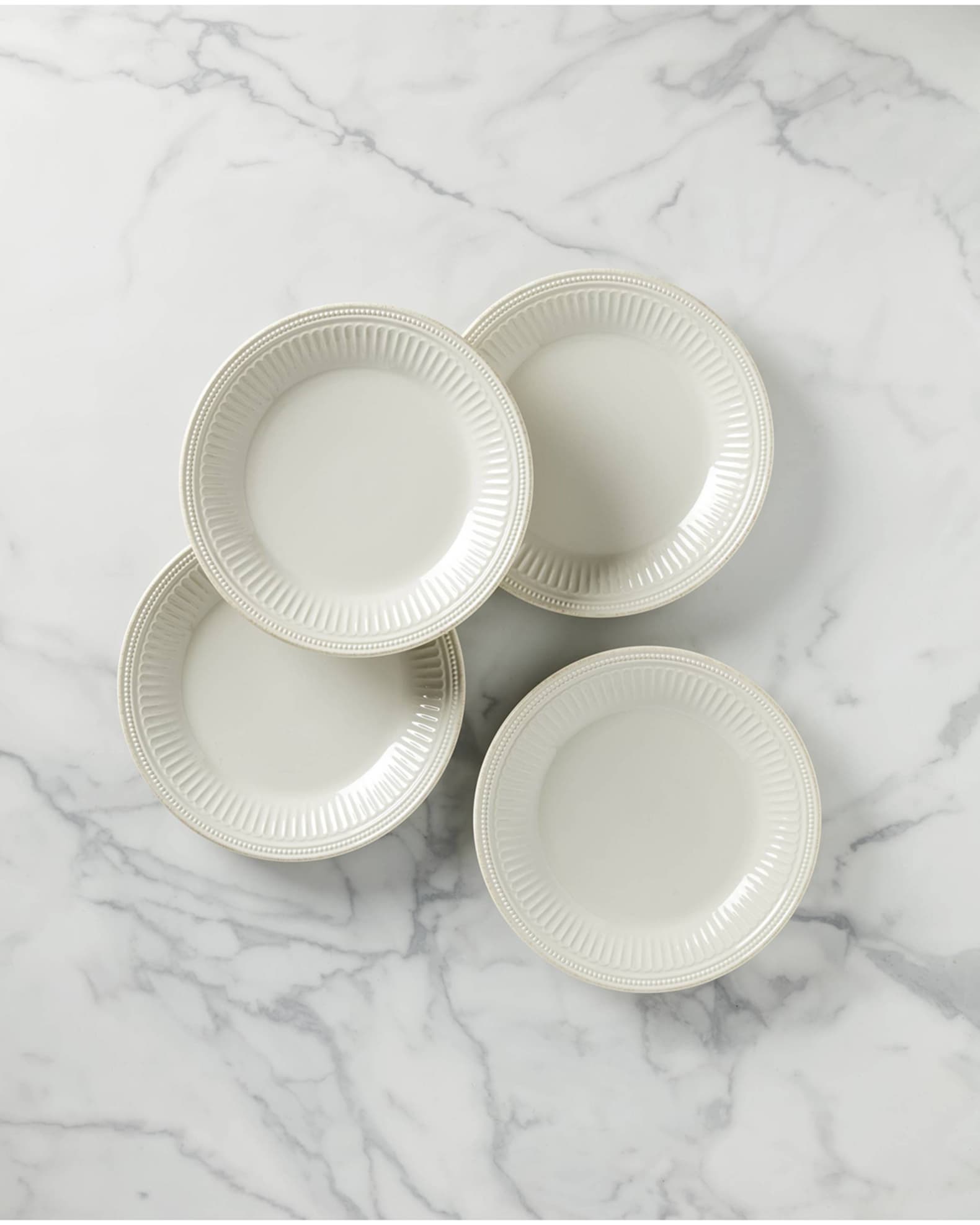 Lenox French Perle Groove Dinner Plates, Set of 4 | Neiman Marcus