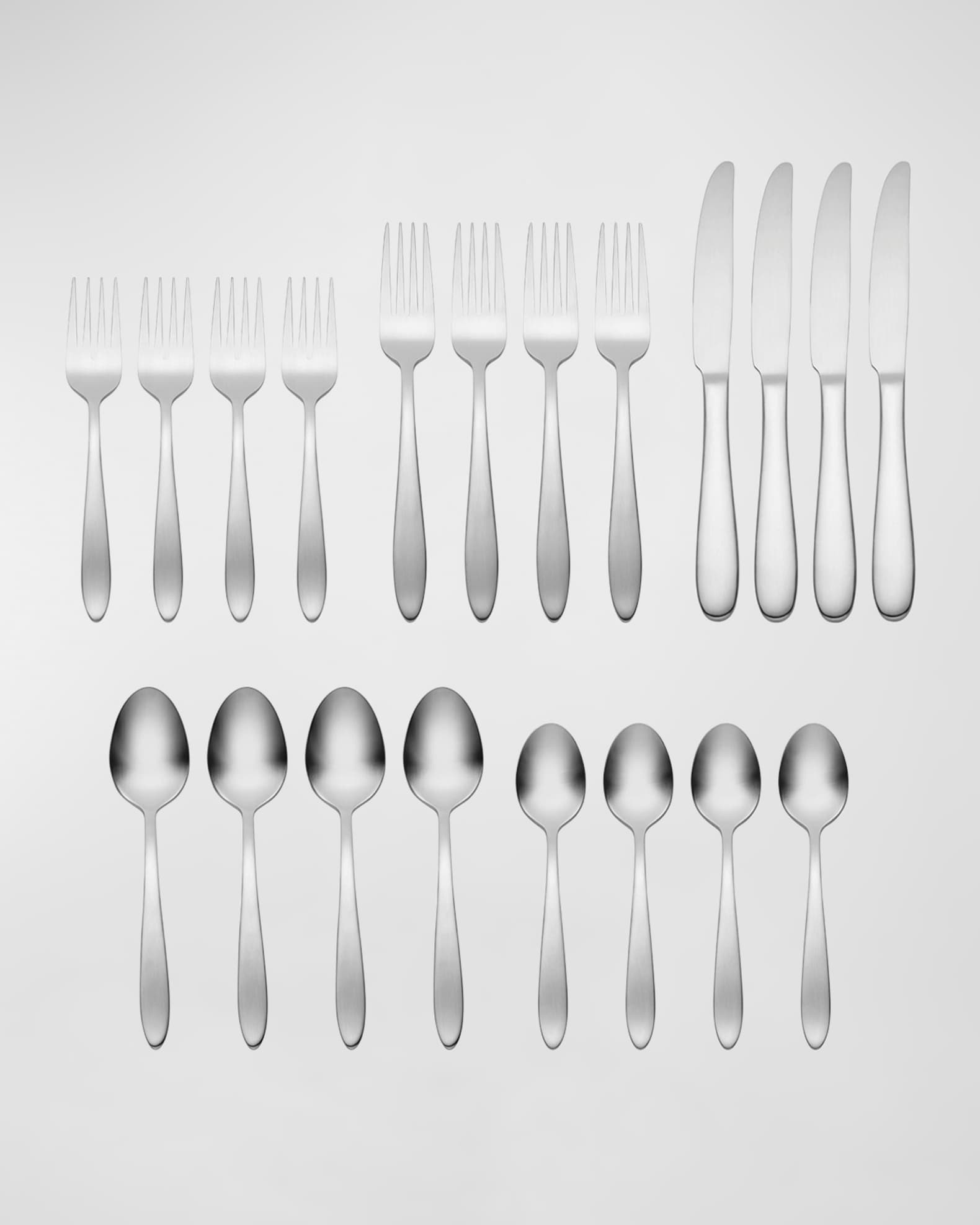 Oneida Mooncrest Satin 20-Piece Everyday Flatware Set | Neiman Marcus