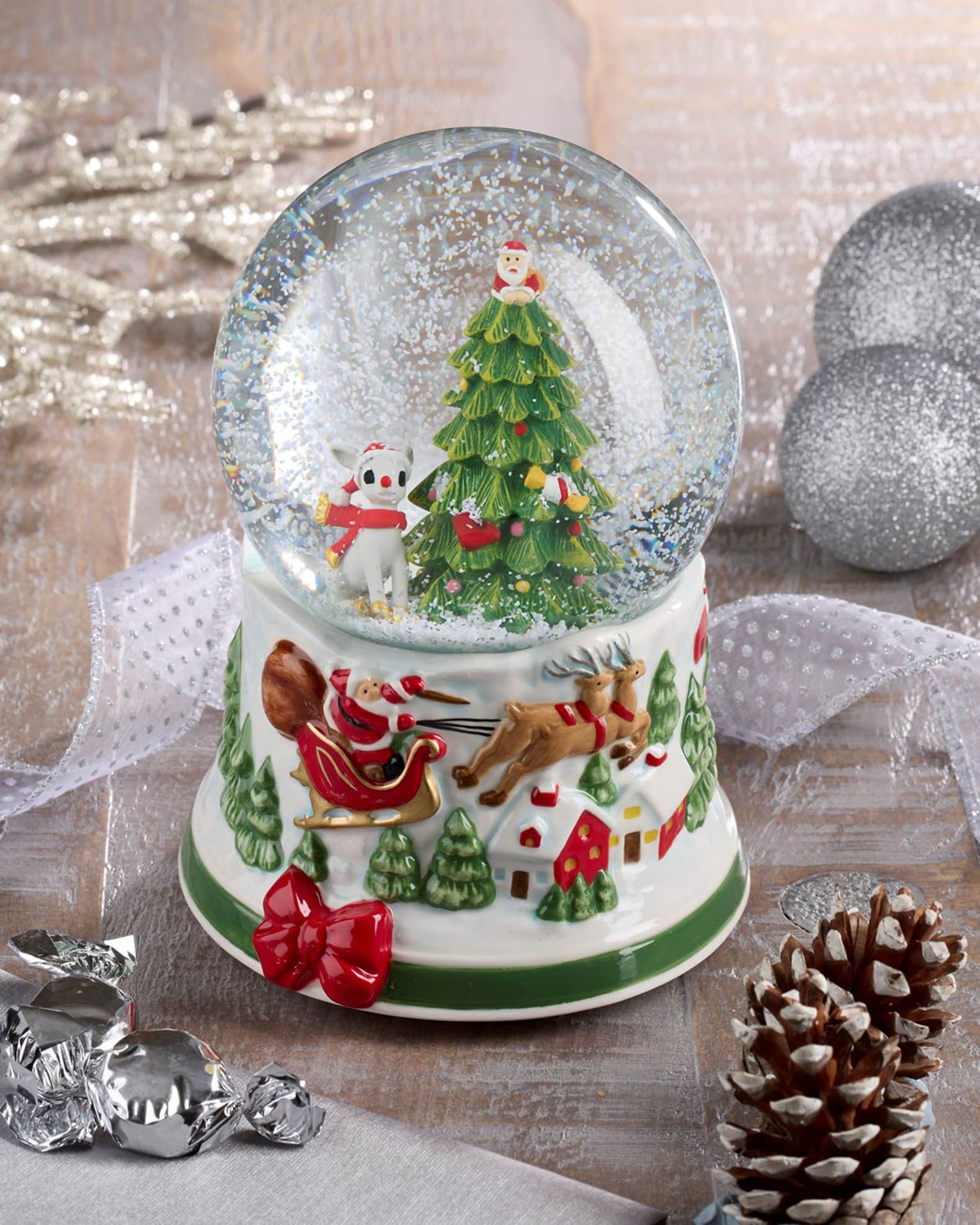 Spode Rudolph Snow Globe | Neiman Marcus