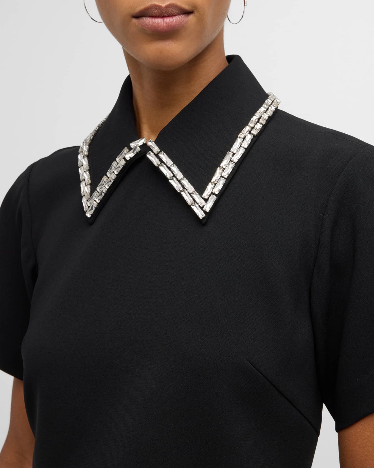 A.L.C. Lark Jewel-Embellished Crop Top | Neiman Marcus